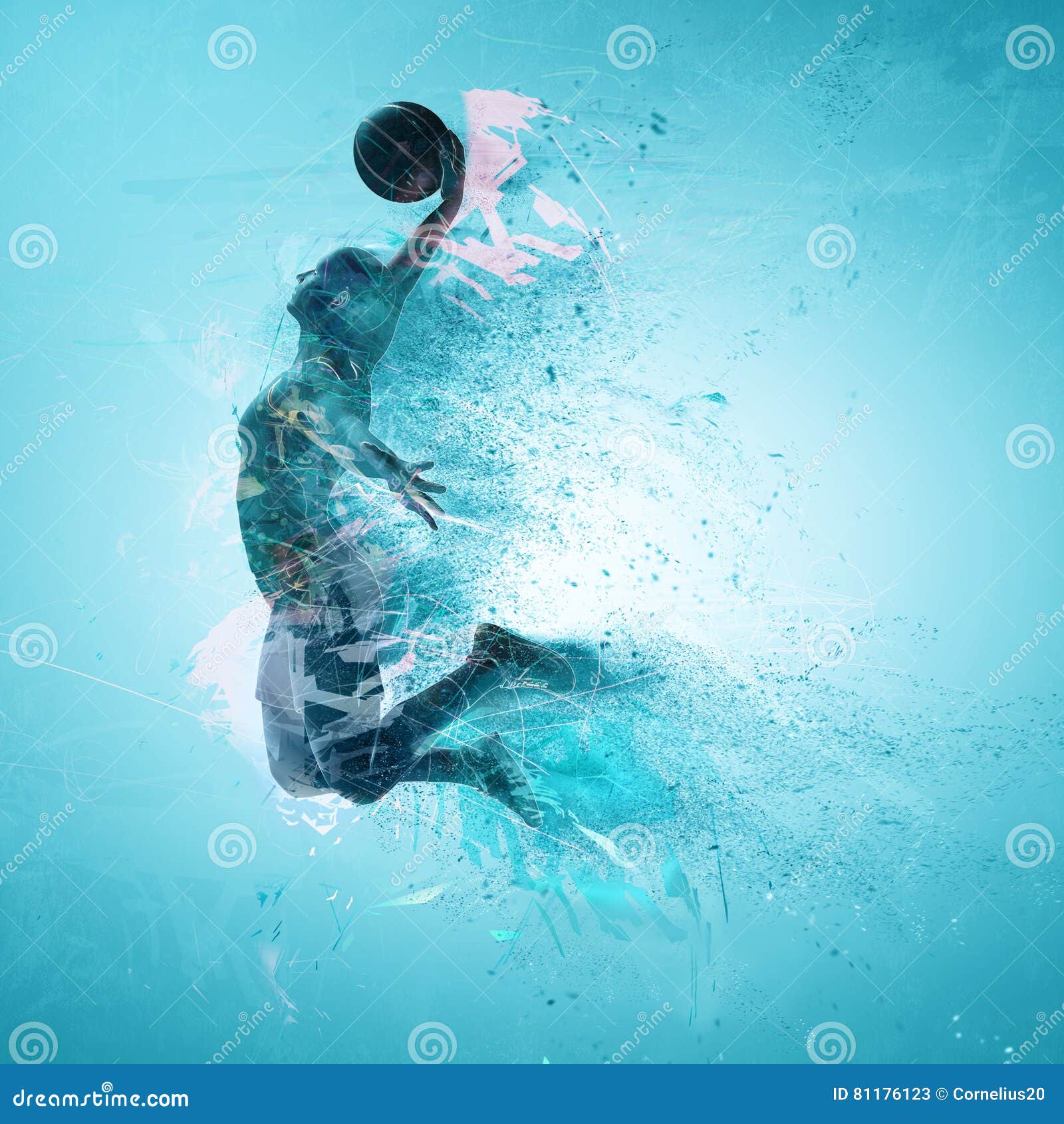 Le Claquement Trempent, Basket-ball Illustration Stock - Illustration ...