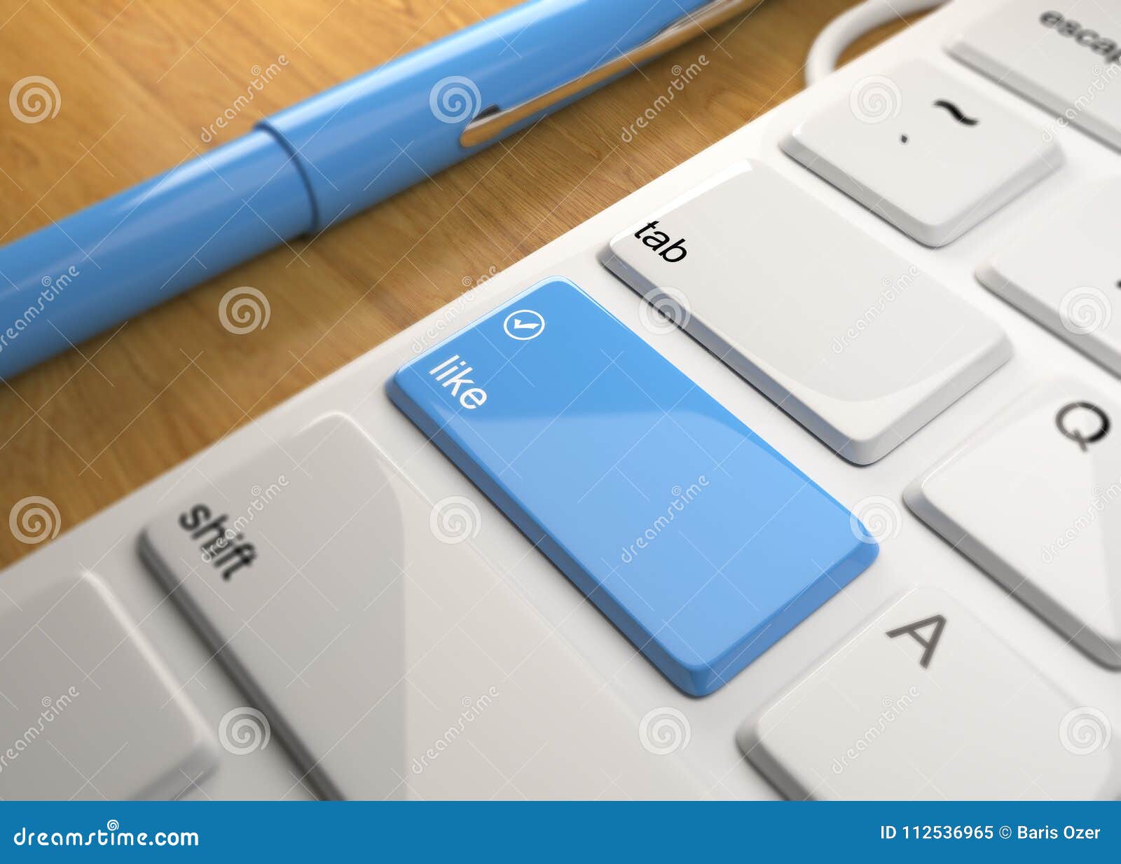 Le Clavier D'ordinateur Sur Le Tableau En Bois 3d Rendent Illustration ...