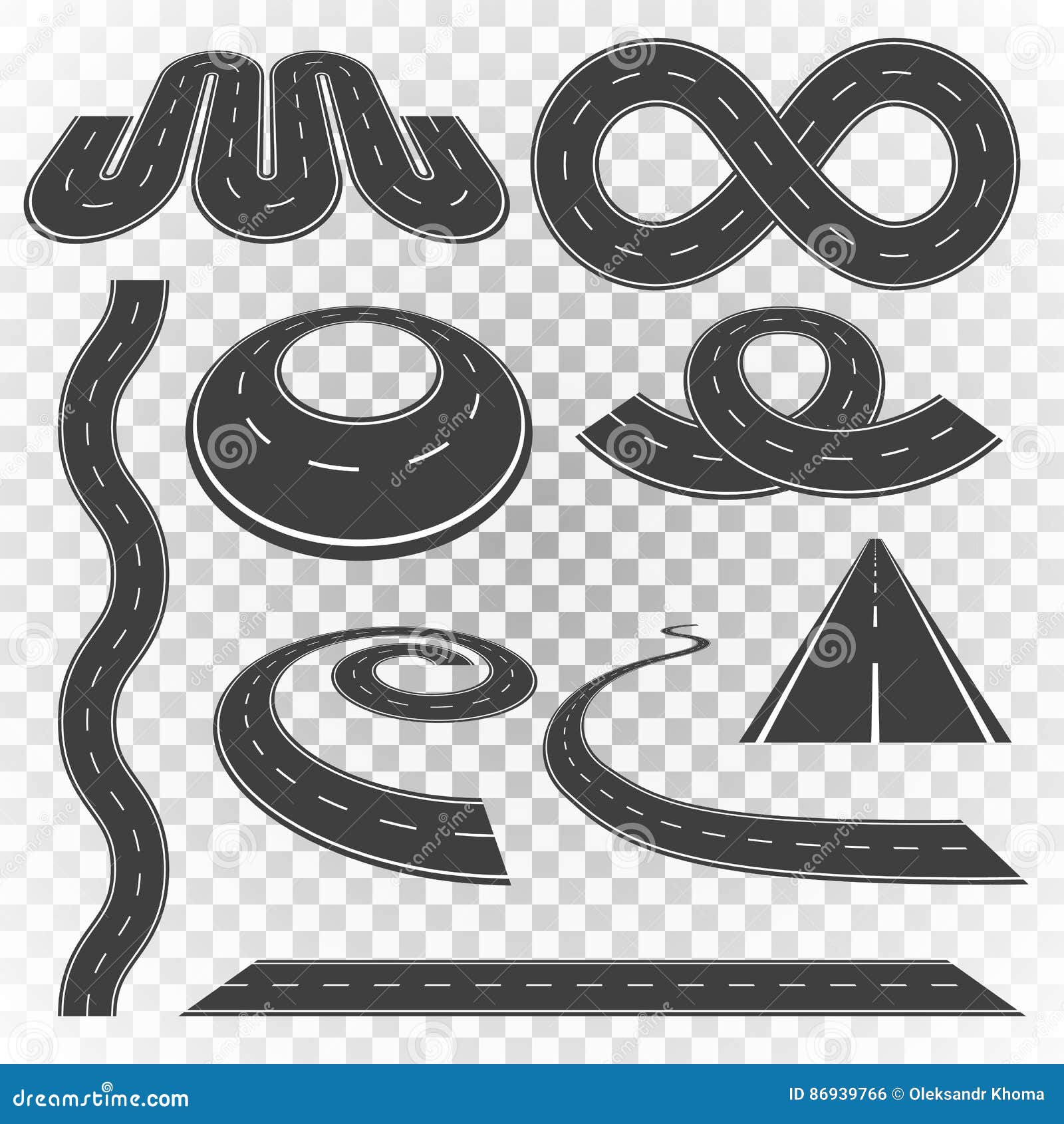 Le Curve Stradali Hanno Messo 2 Illustrazione Vettoriale ...