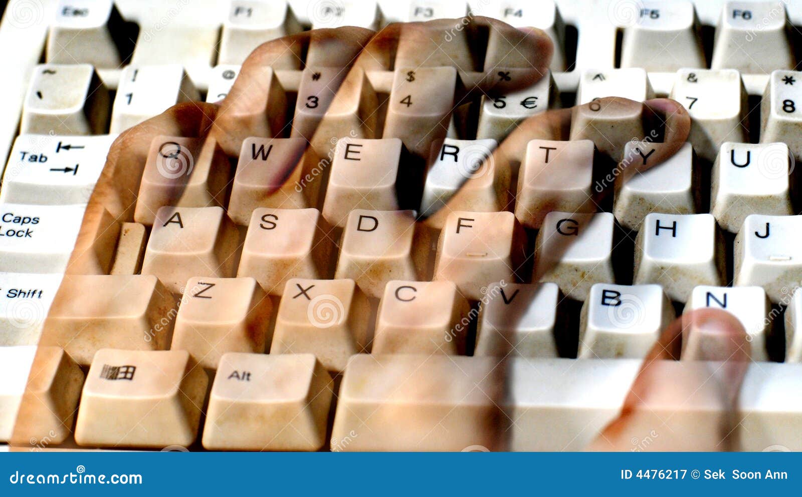 Le dactylo invisible image stock. Image du transparence - 4476217