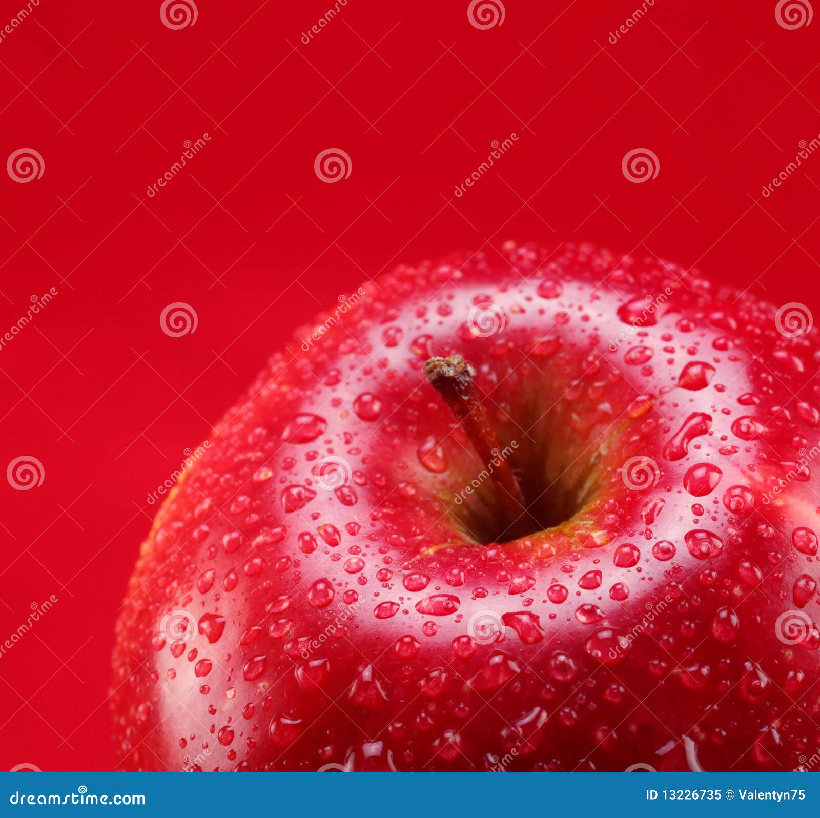 Le Dessus De La Pomme Rouge Image stock - Image du délicieux, santé ...