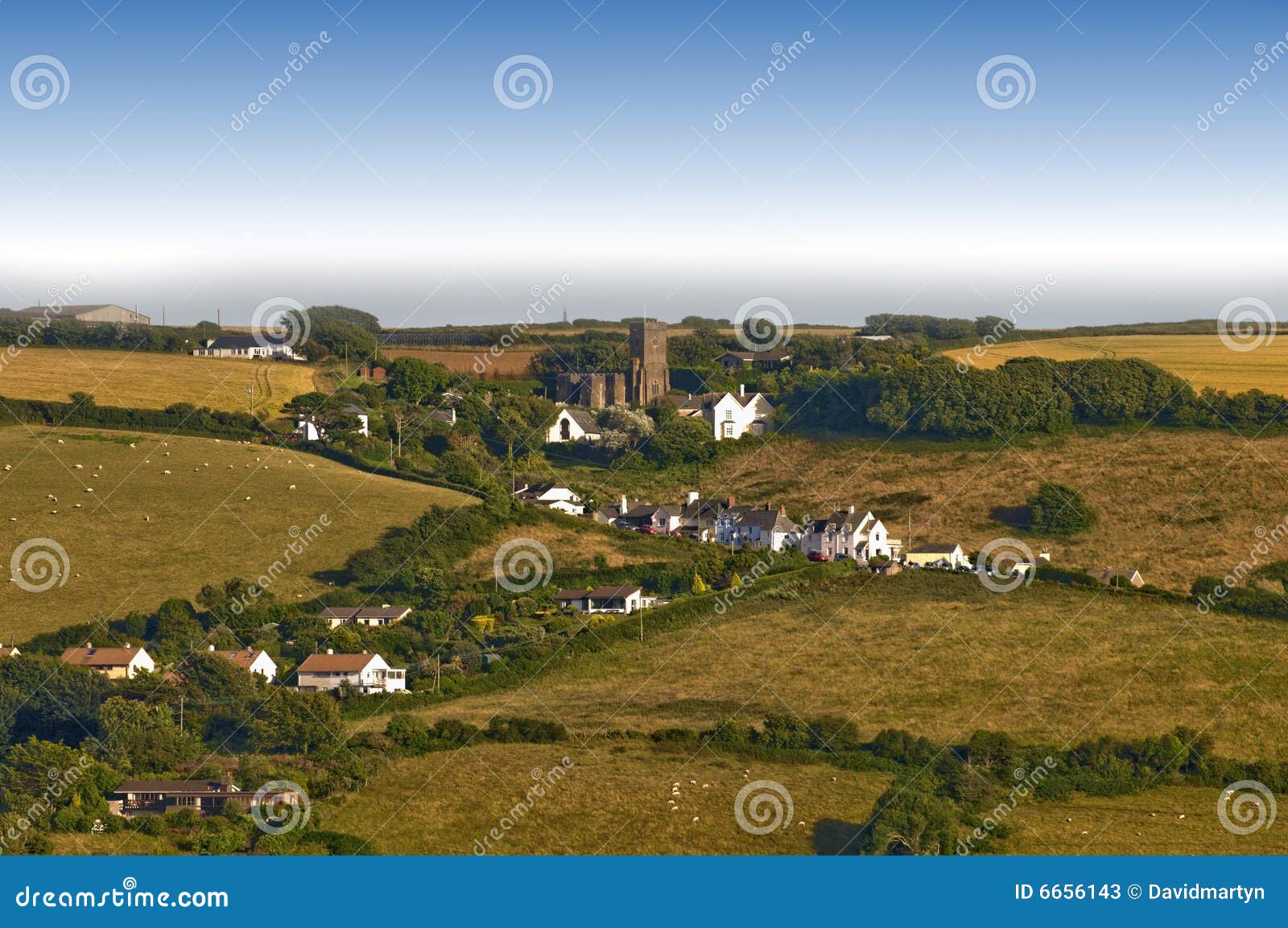 Le Devon image stock. Image du village, villages, jambons - 6656143