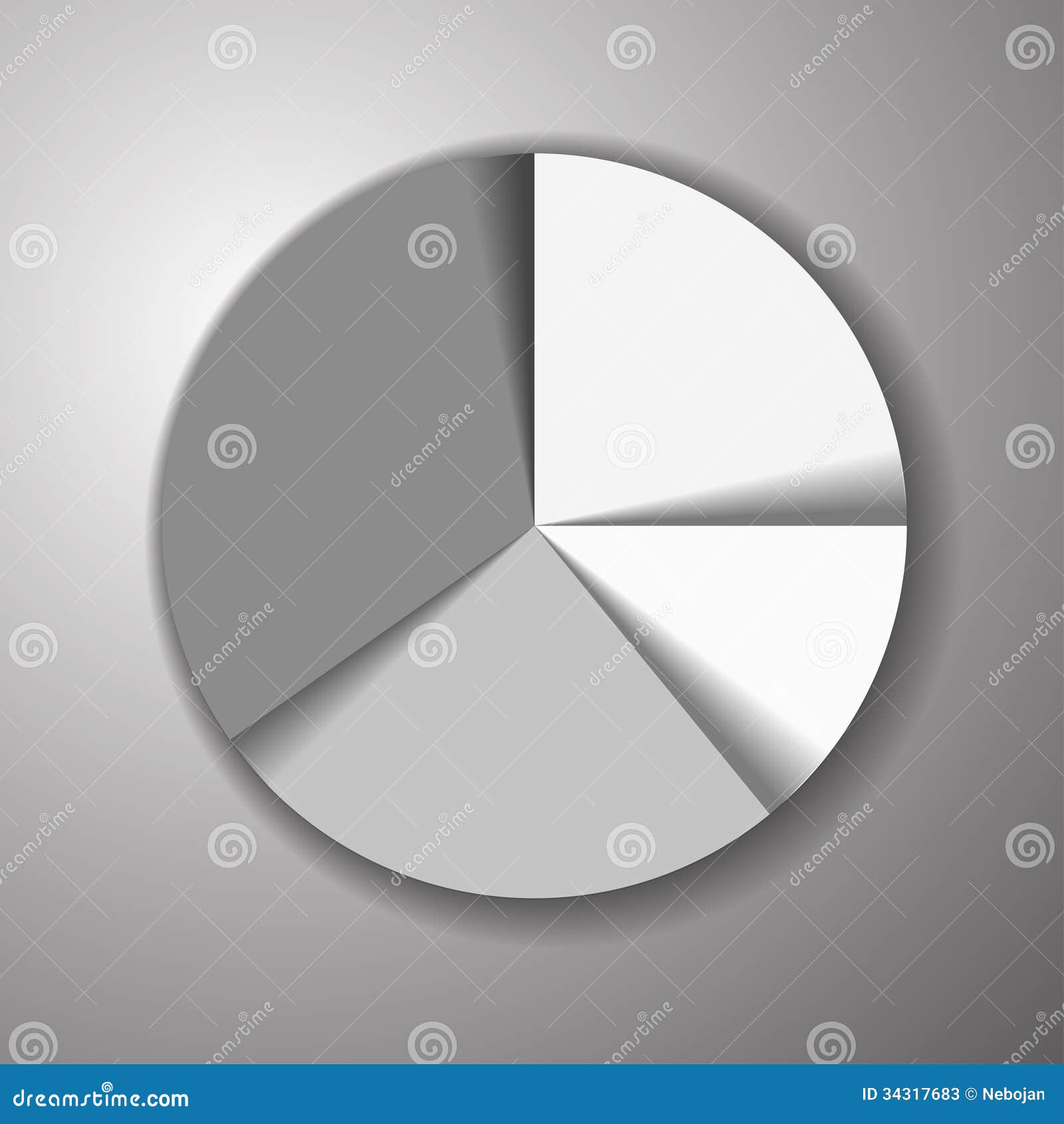 Le diagramme rond illustration de vecteur. Illustration du action ...