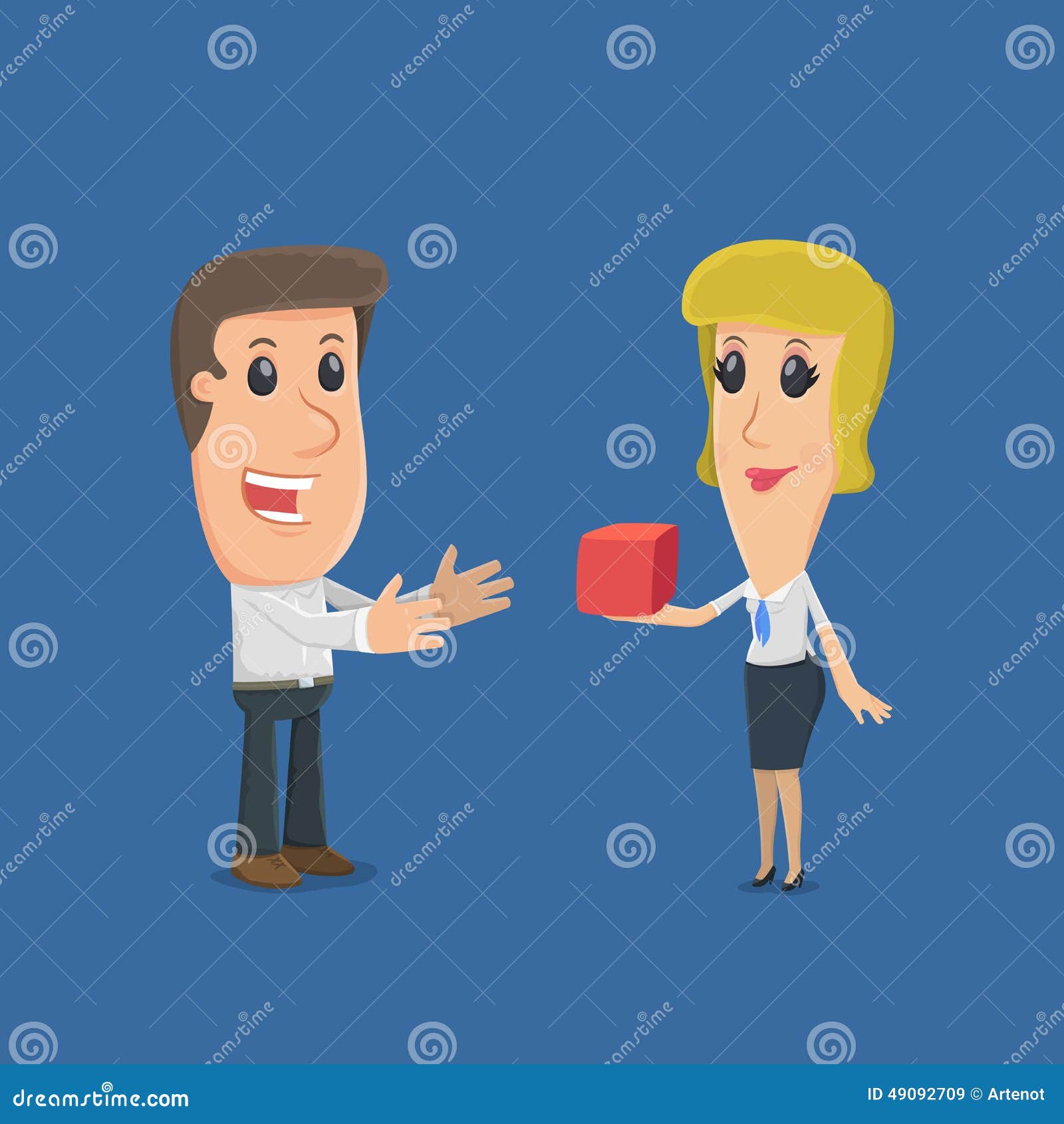 Le Directeur Offre Un Service Rentable Illustration Stock ...