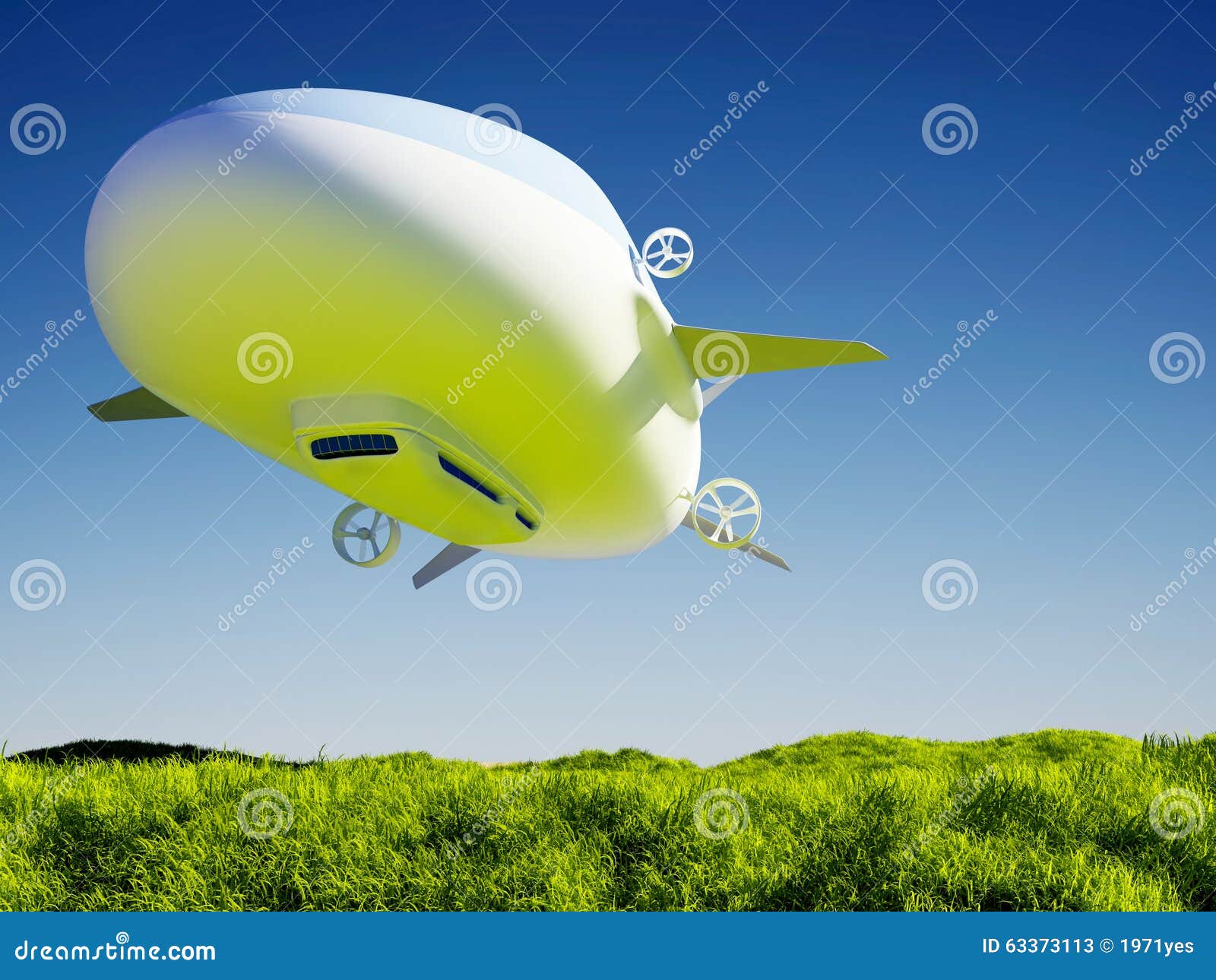 Le dirigeable illustration stock. Illustration of relâchez - 63373113