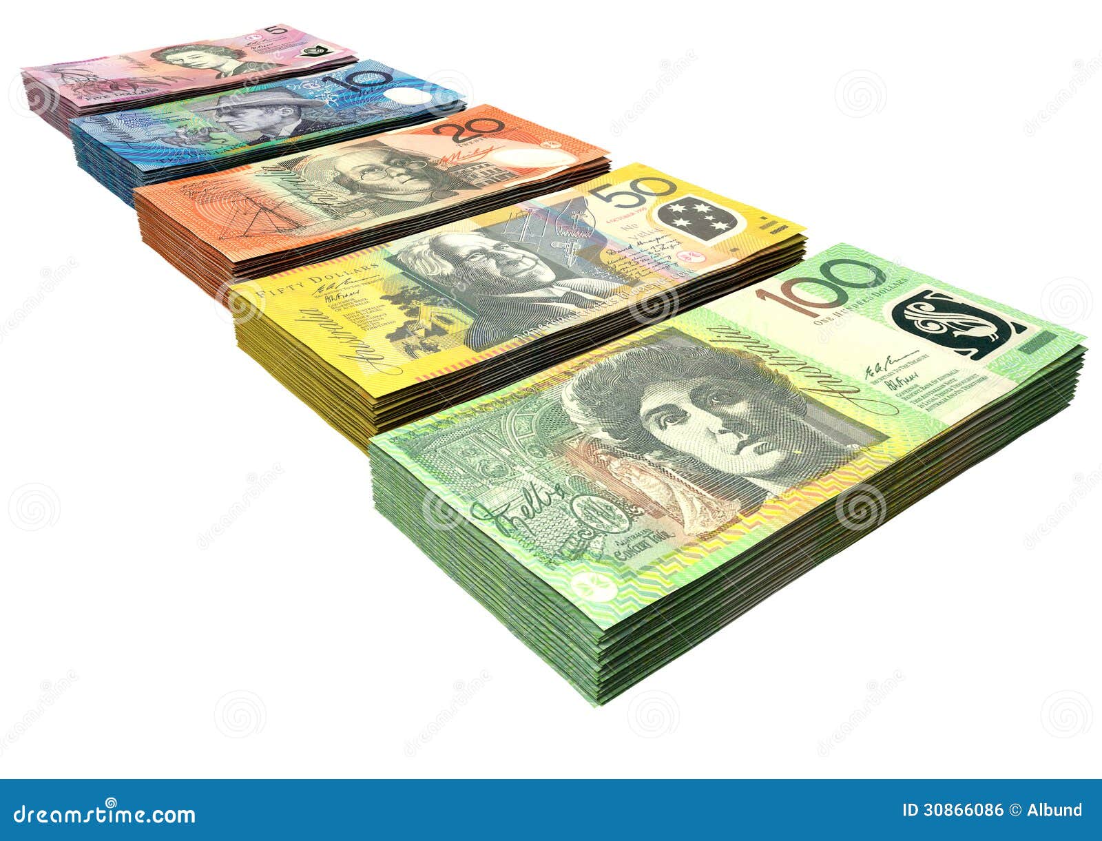 Le Dollar Australien Note La Collection Illustration Stock ...