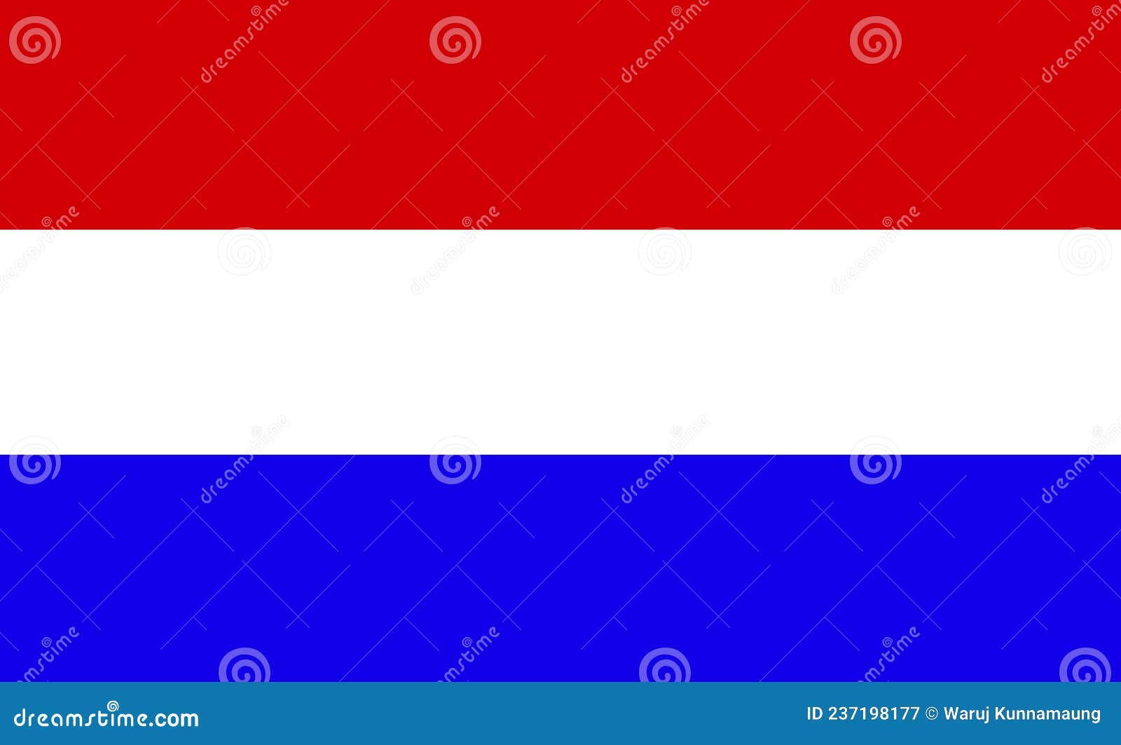 Le Drapeau National Des Pays-bas. Illustration de Vecteur ...