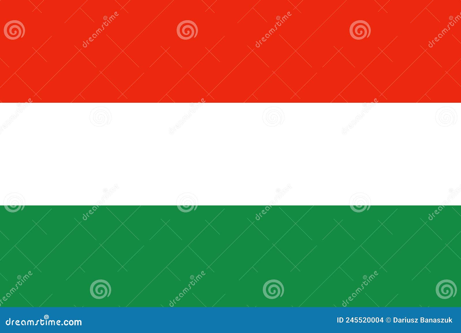 Le Drapeau Rouge Blanc Et Vert De La Hongrie. Illustration Stock ...