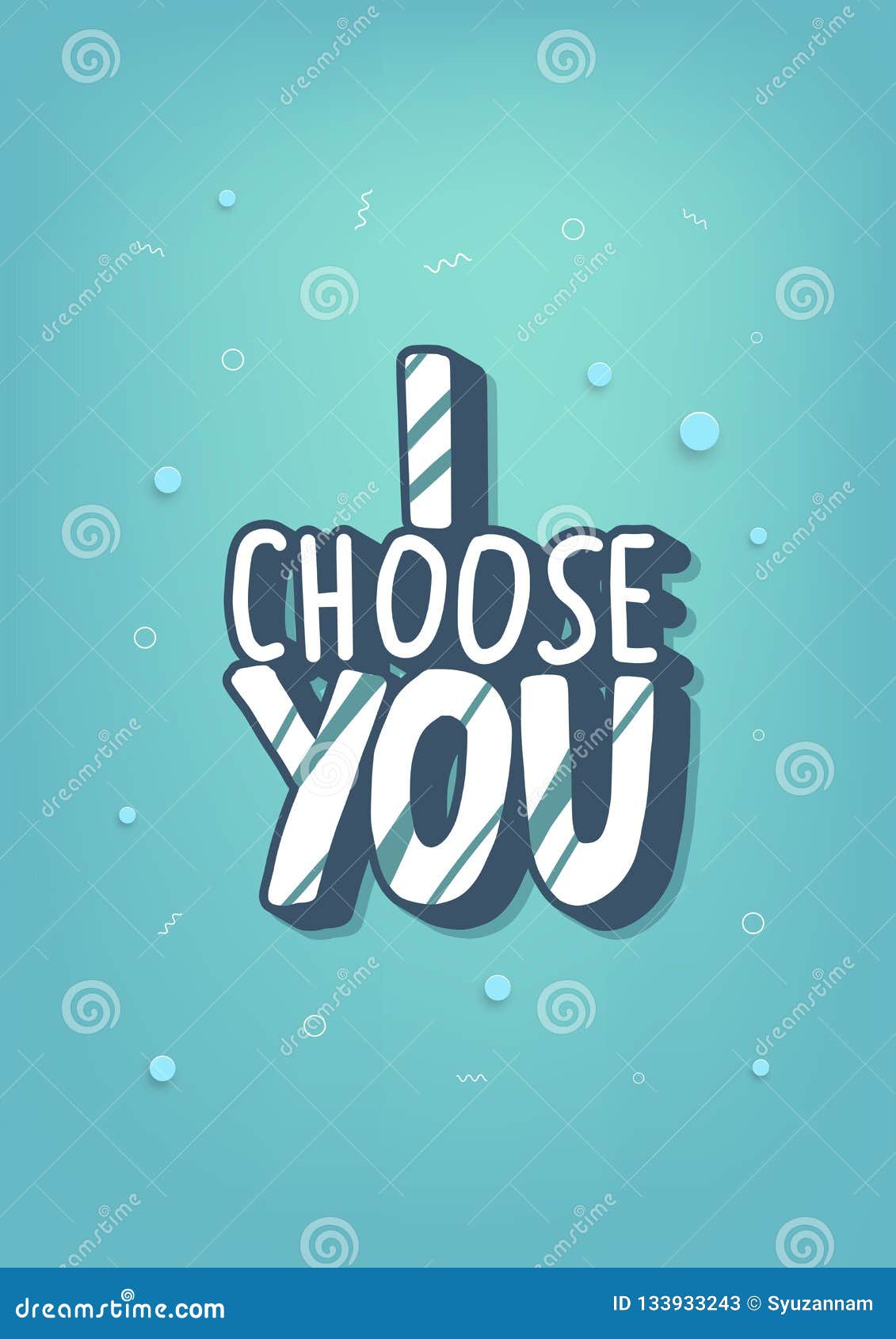 Le Elijo Las Letras Manuscritas Del Vector Ilustración del Vector ...