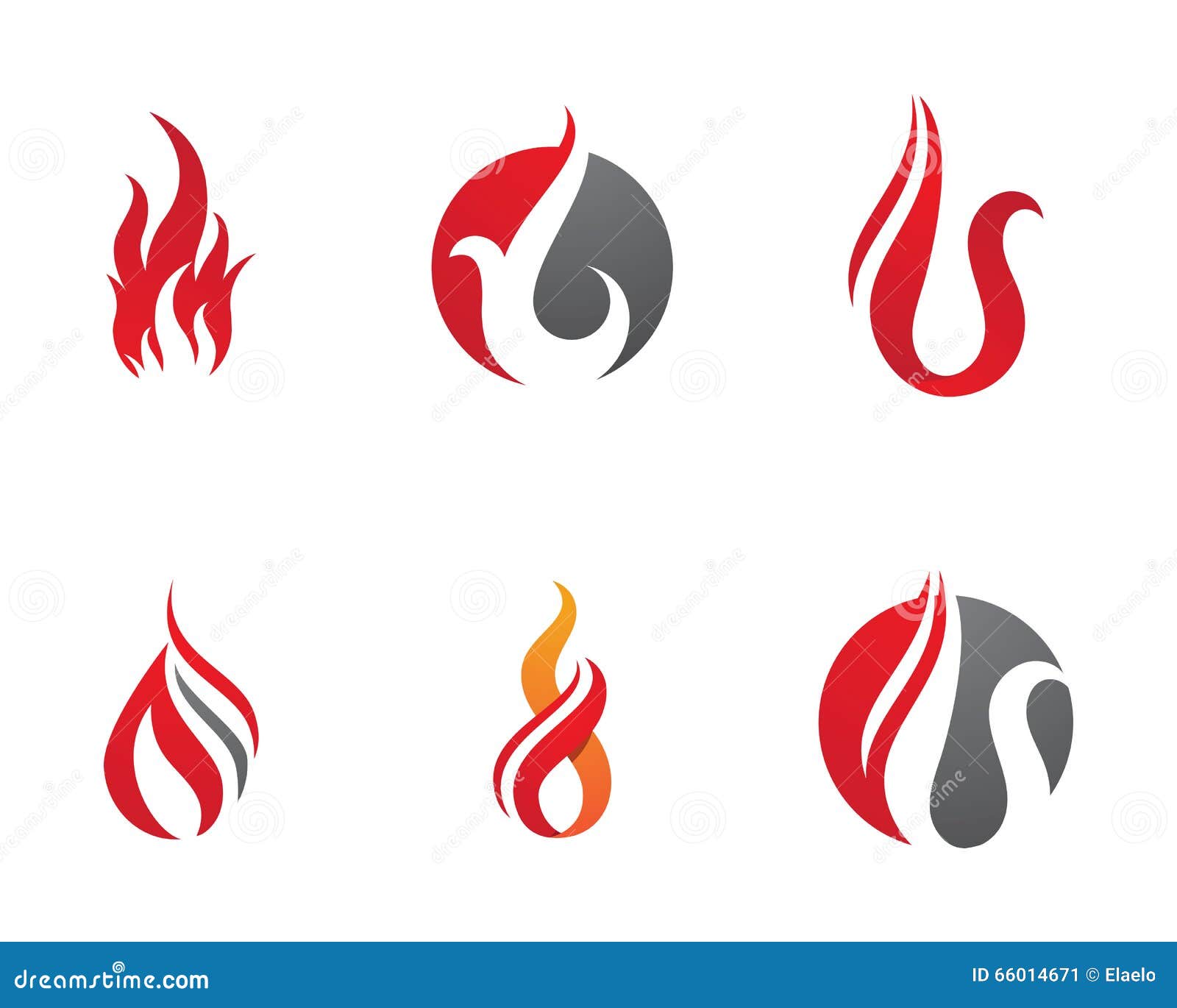 Le Feu Flambe Le Calibre De Logo Illustration de Vecteur - Illustration ...