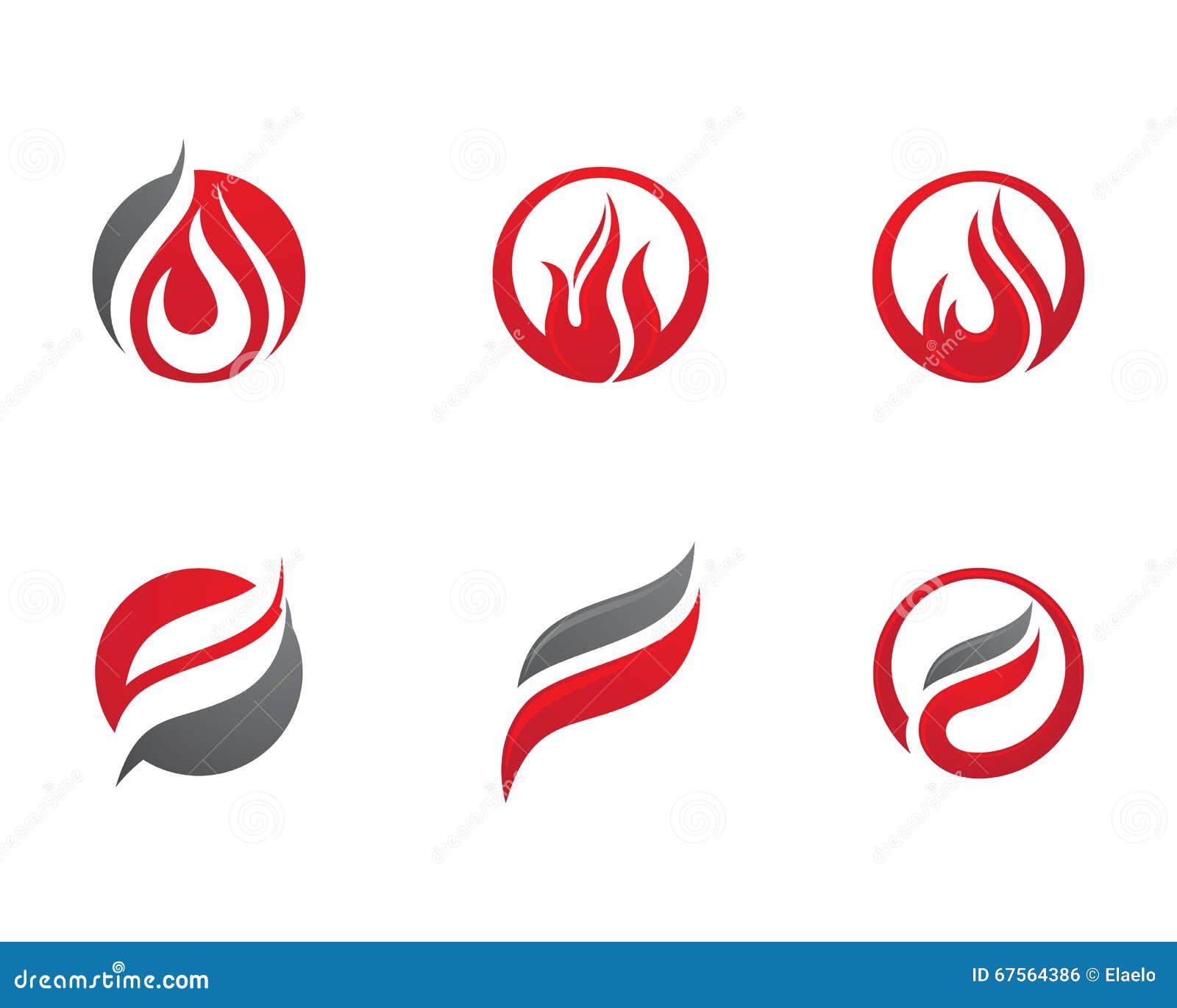 Le Feu Flambe Le Calibre De Logo Illustration de Vecteur - Illustration ...