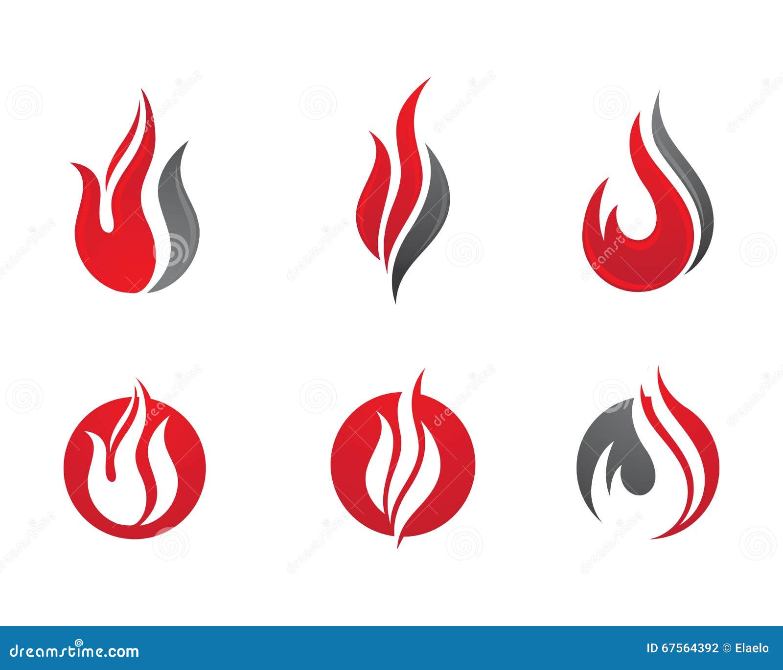 Le Feu Flambe Le Calibre De Logo Illustration de Vecteur - Illustration ...