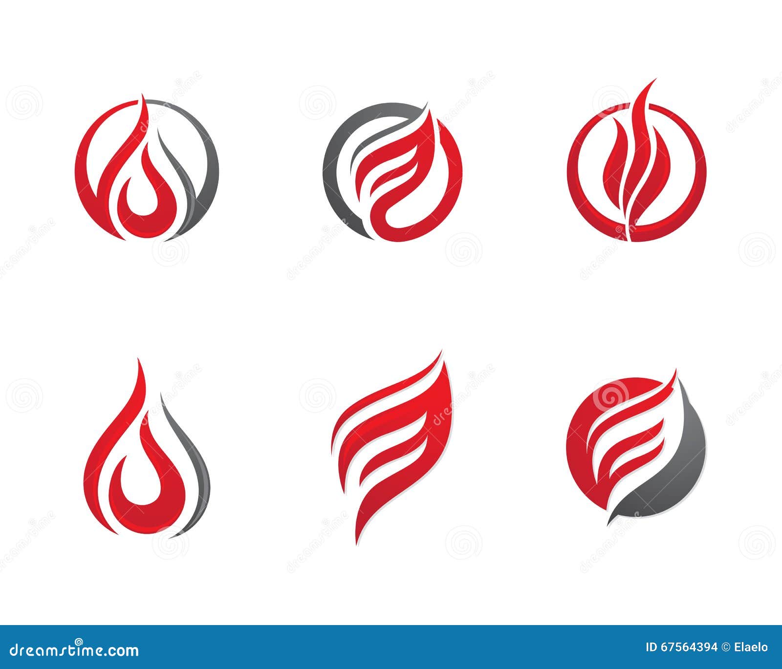Le Feu Flambe Le Calibre De Logo Illustration de Vecteur - Illustration ...