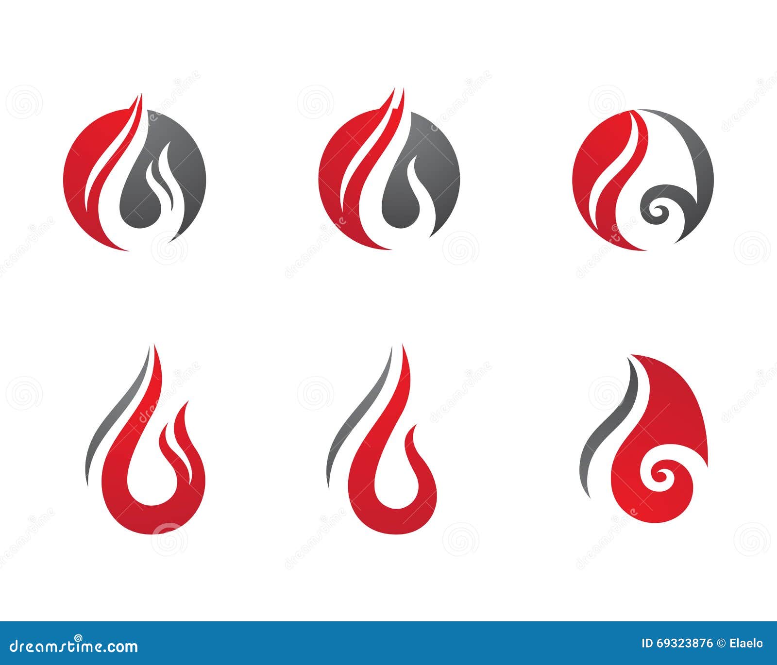 Le Feu Flambe Le Calibre De Logo Illustration de Vecteur - Illustration ...