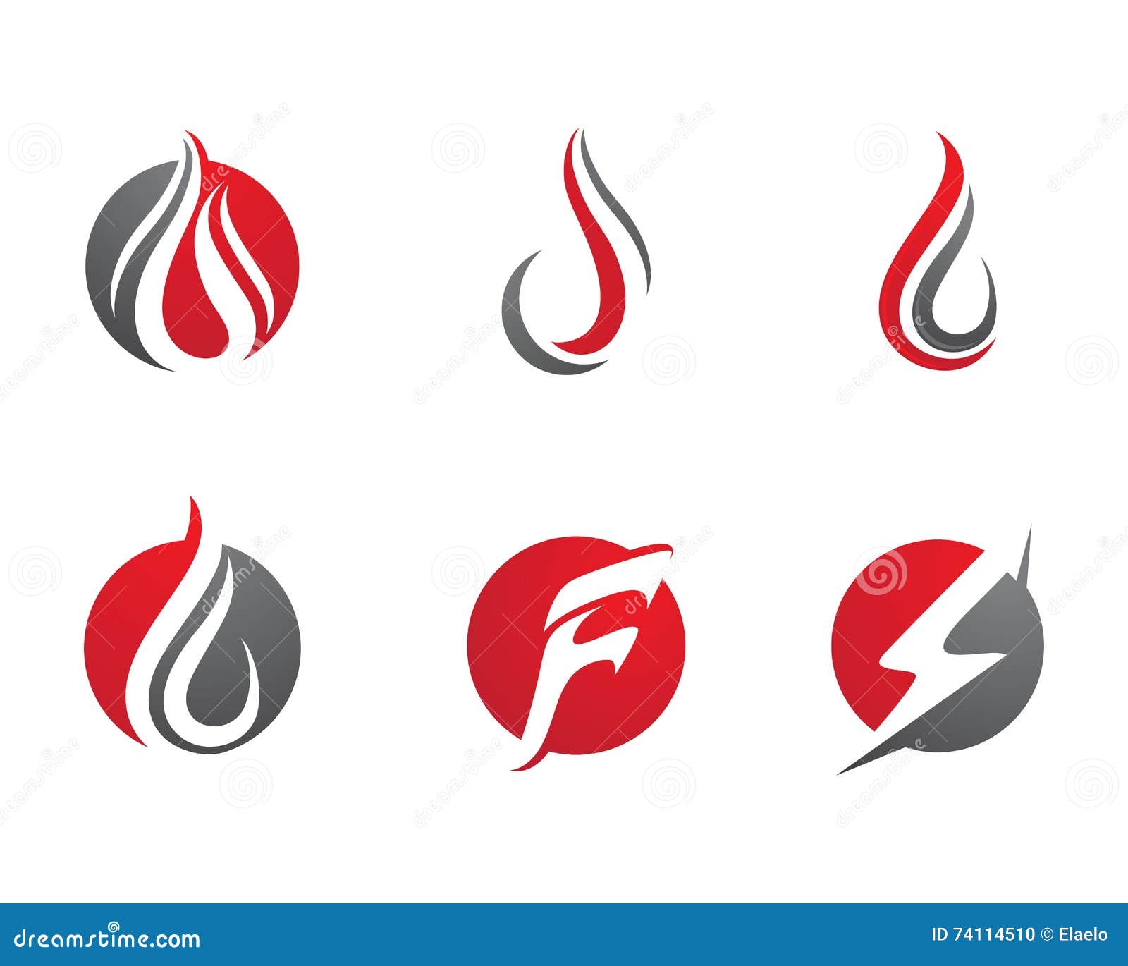 Le Feu Flambe Le Calibre De Logo Illustration de Vecteur - Illustration ...