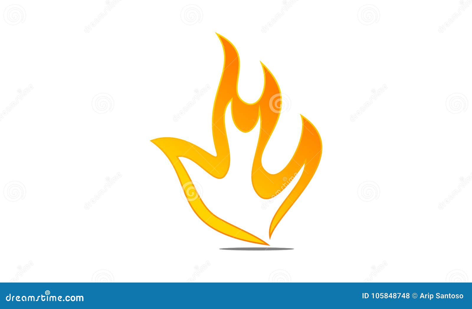 Le Feu Logo Design Template Illustration de Vecteur - Illustration du ...