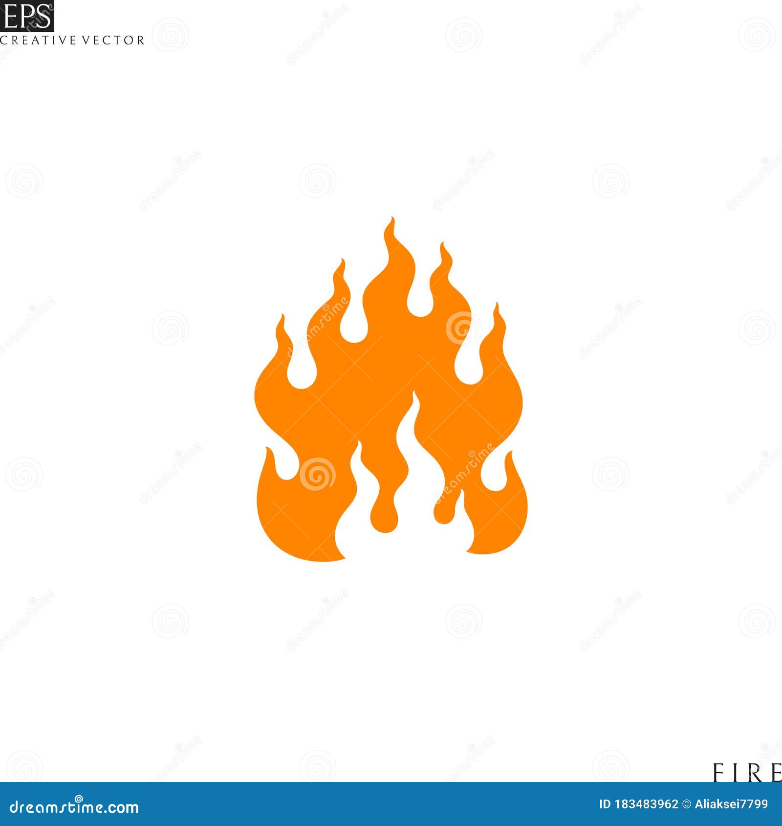 Le Feu. Logo. Illustration De Vecteur Illustration de Vecteur ...