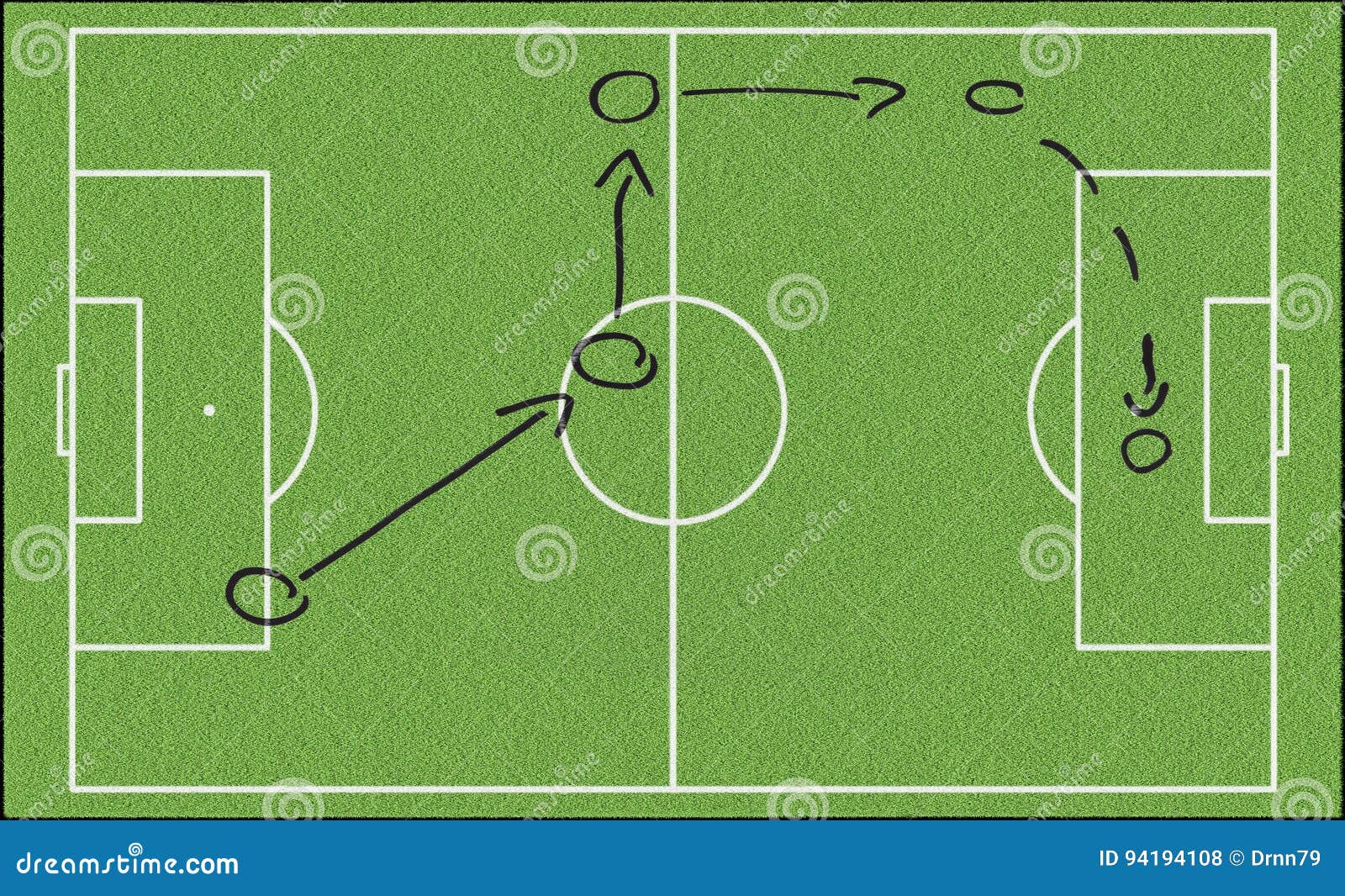 Le football tactique illustration stock. Illustration du main - 94194108