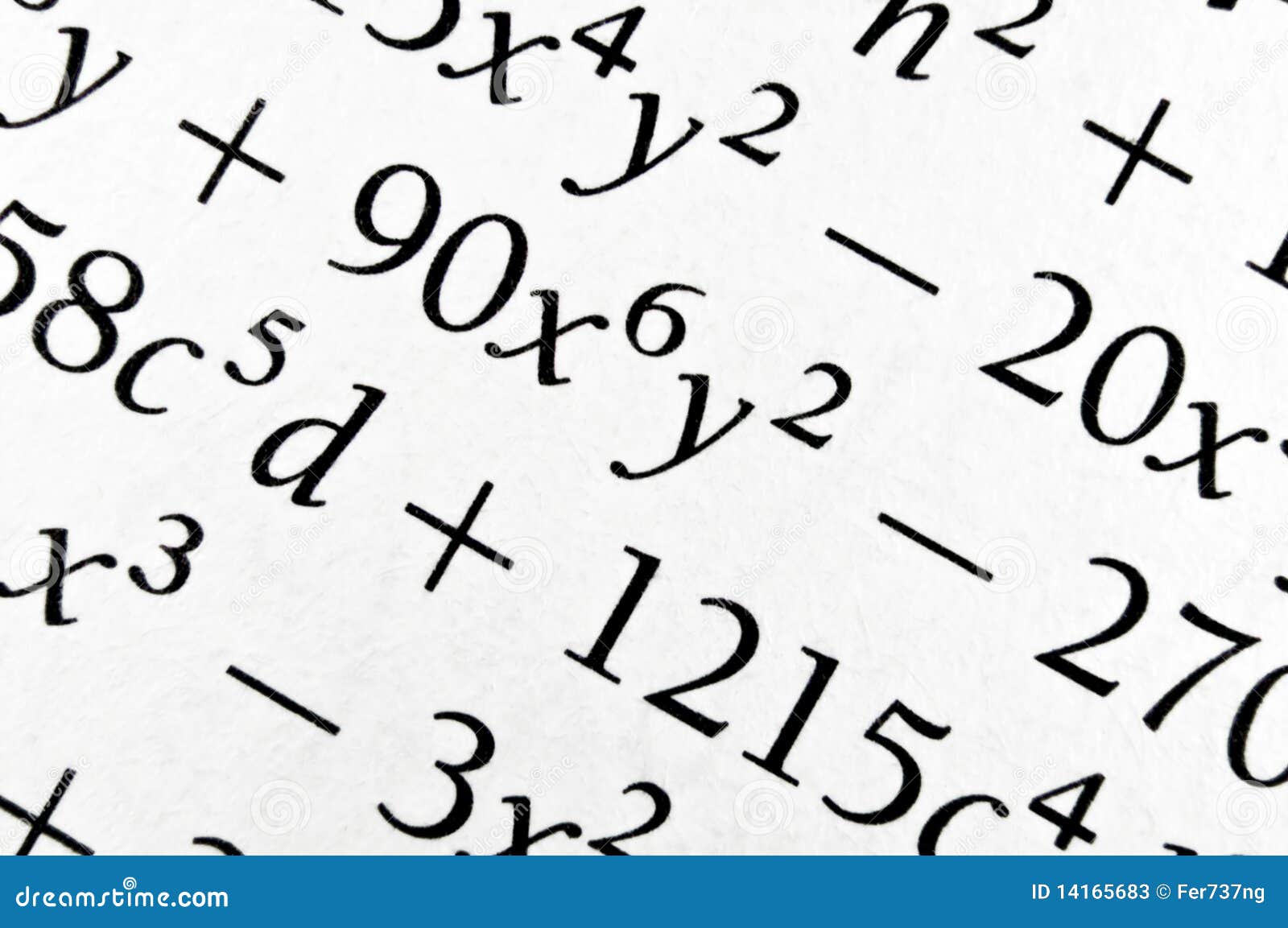 Le Formule Di Algebra Si Chiudono in Su. Immagine Stock - Immagine di ...