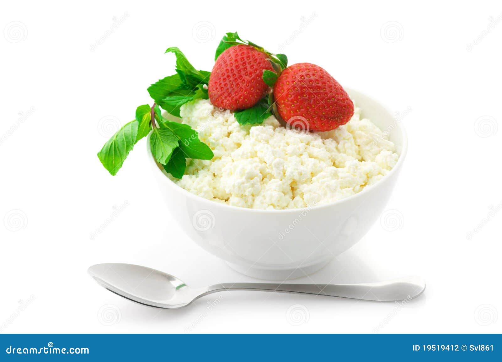 Le Fromage Blanc Avec Garnissent Photo stock - Image du appétissant ...