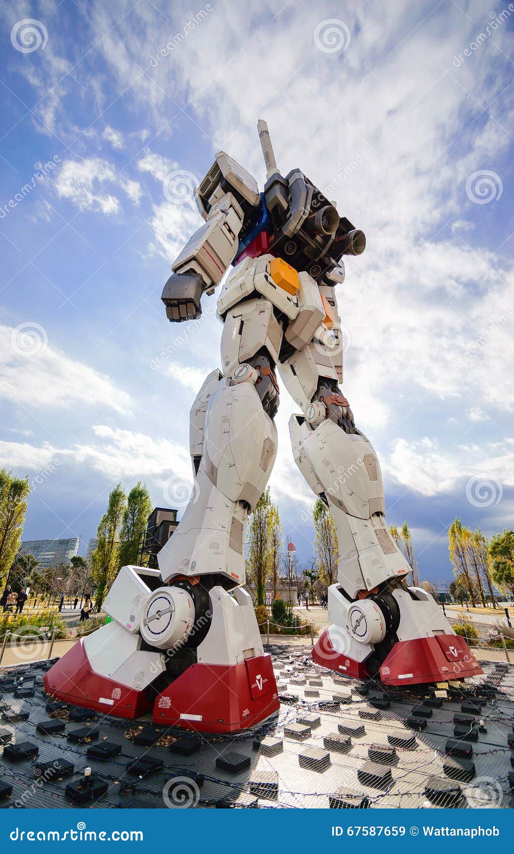 Le Grand Robot Modèle De Gundum Image stock éditorial - Image of fond ...