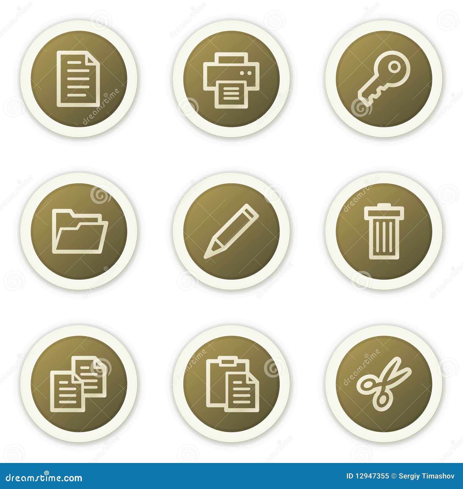 Le Icone Di Web Del Documento Hanno Impostato 1 Illustrazione ...