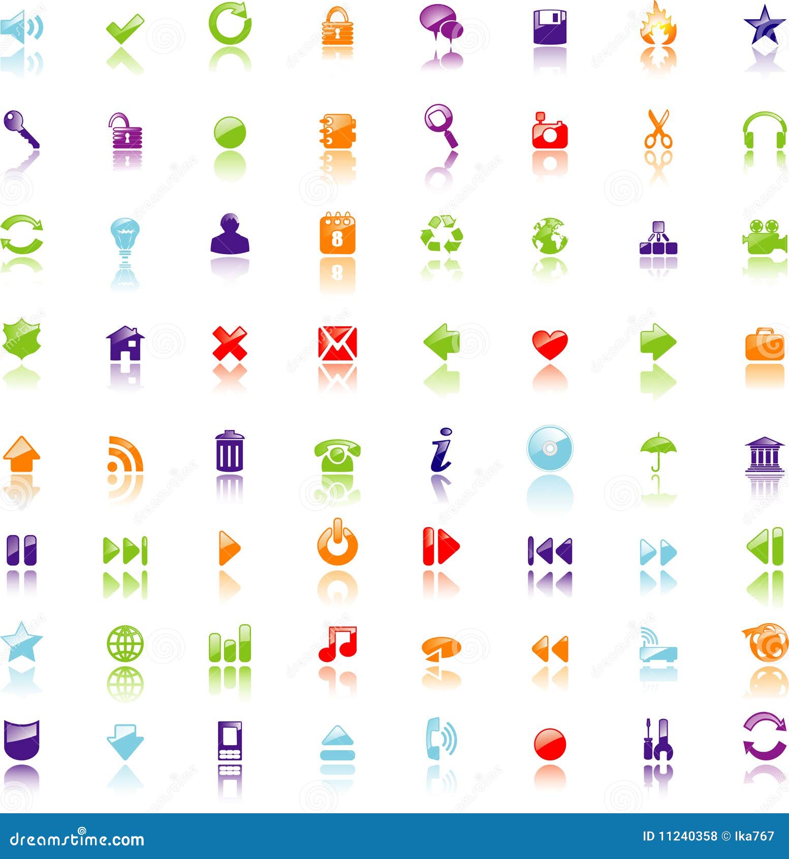 Le Icone Hanno Impostato Per Il Web Illustrazione Vettoriale ...