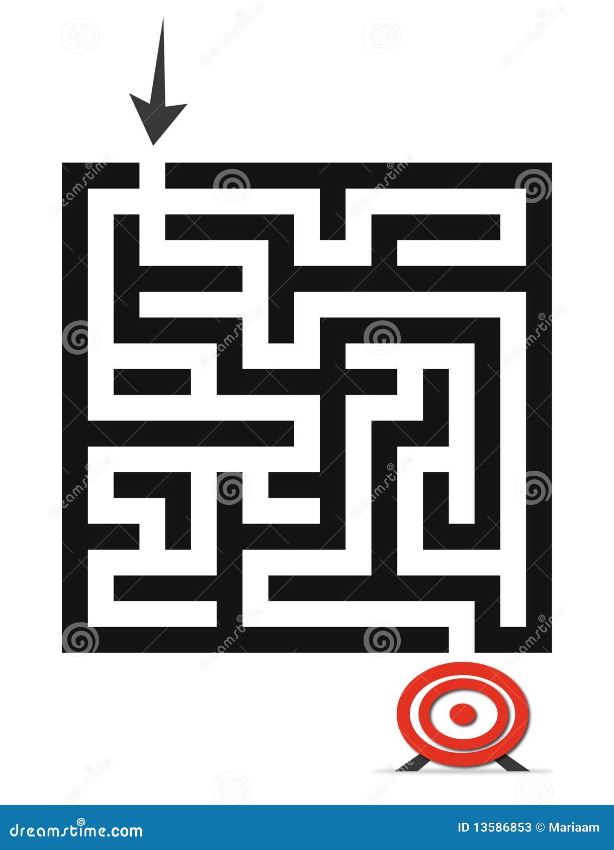Le jeu de labyrinthe illustration stock. Illustration du isolement ...