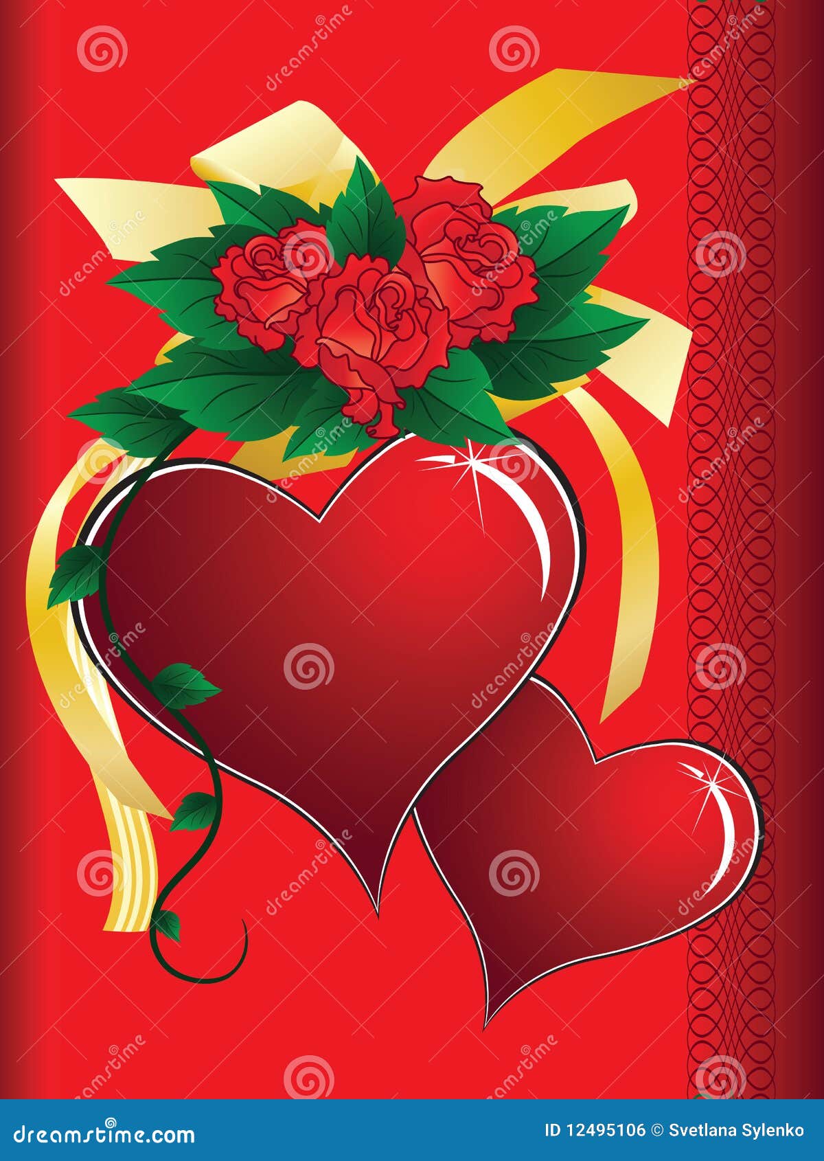 Le jour de Valentine illustration de vecteur. Illustration du beauté ...