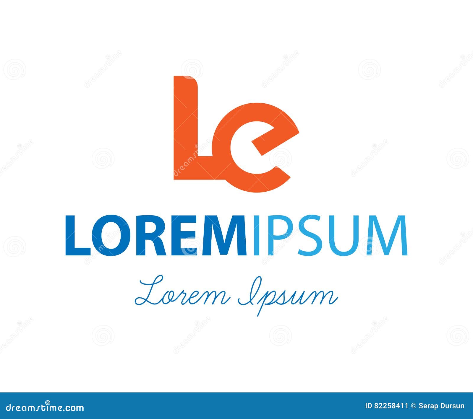 LE Logo Design stock vector. Illustration of creative - 82258411