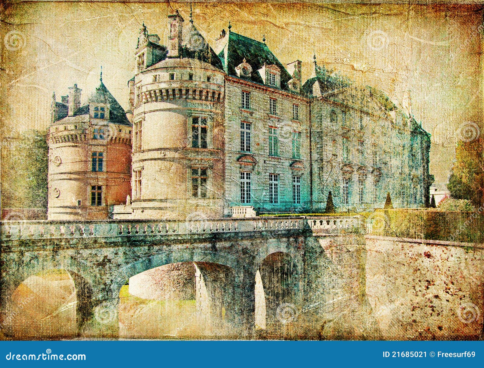 Le lude castle stock illustration. Illustration of frame - 21685021