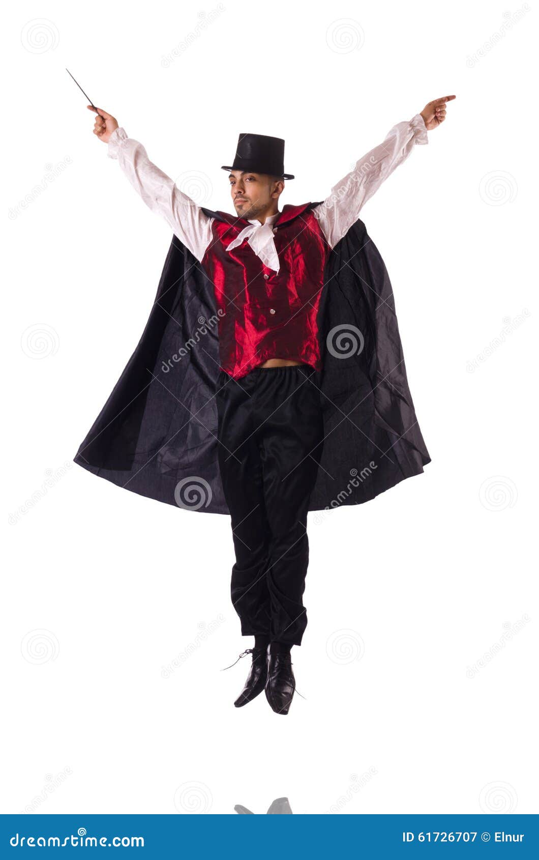 Le Magicien D'homme D'isolement Sur Le Blanc Image stock - Image du ...