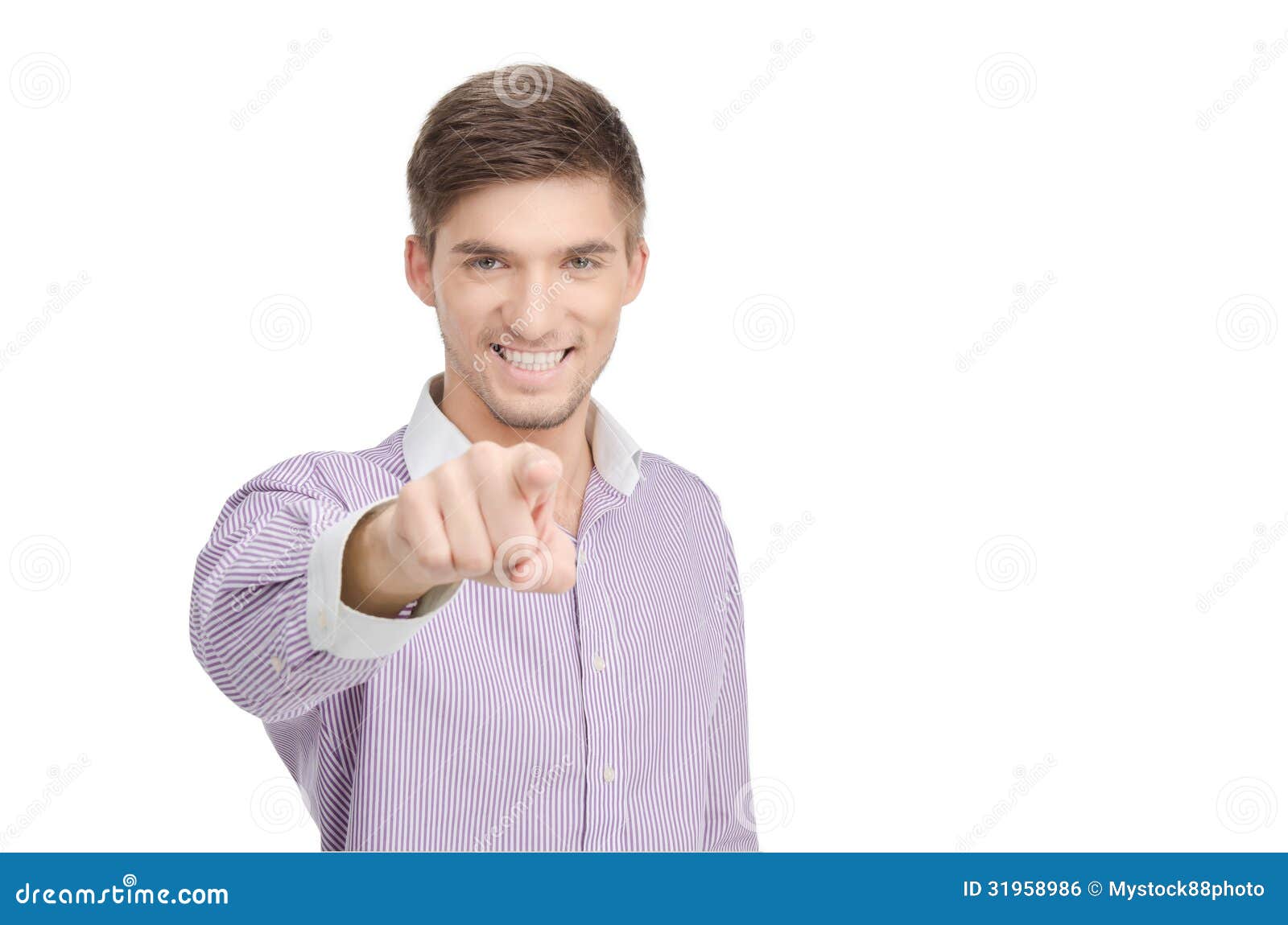 Le Mannen Som Pekar Ett Finger Arkivfoto - Bild av studio, vuxen: 31958986