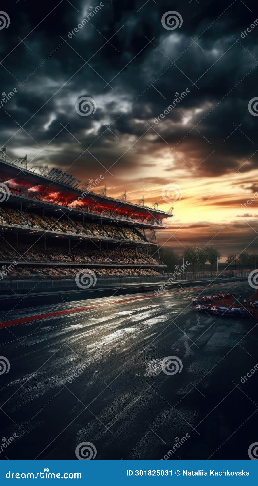 Le Mans car racing track stock illustration. Illustration of motorsport ...