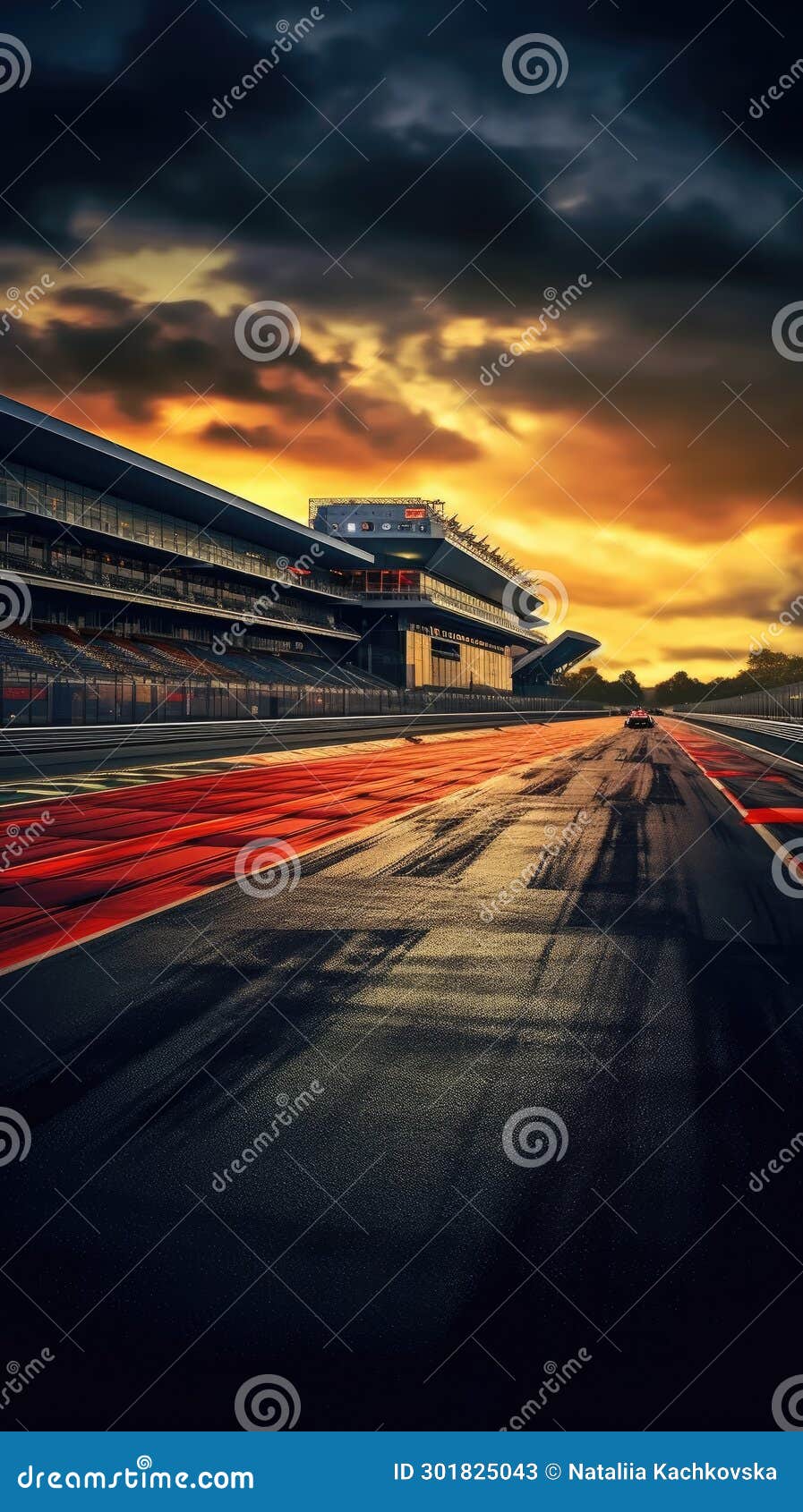 Le Mans car racing track stock illustration. Illustration of fast ...