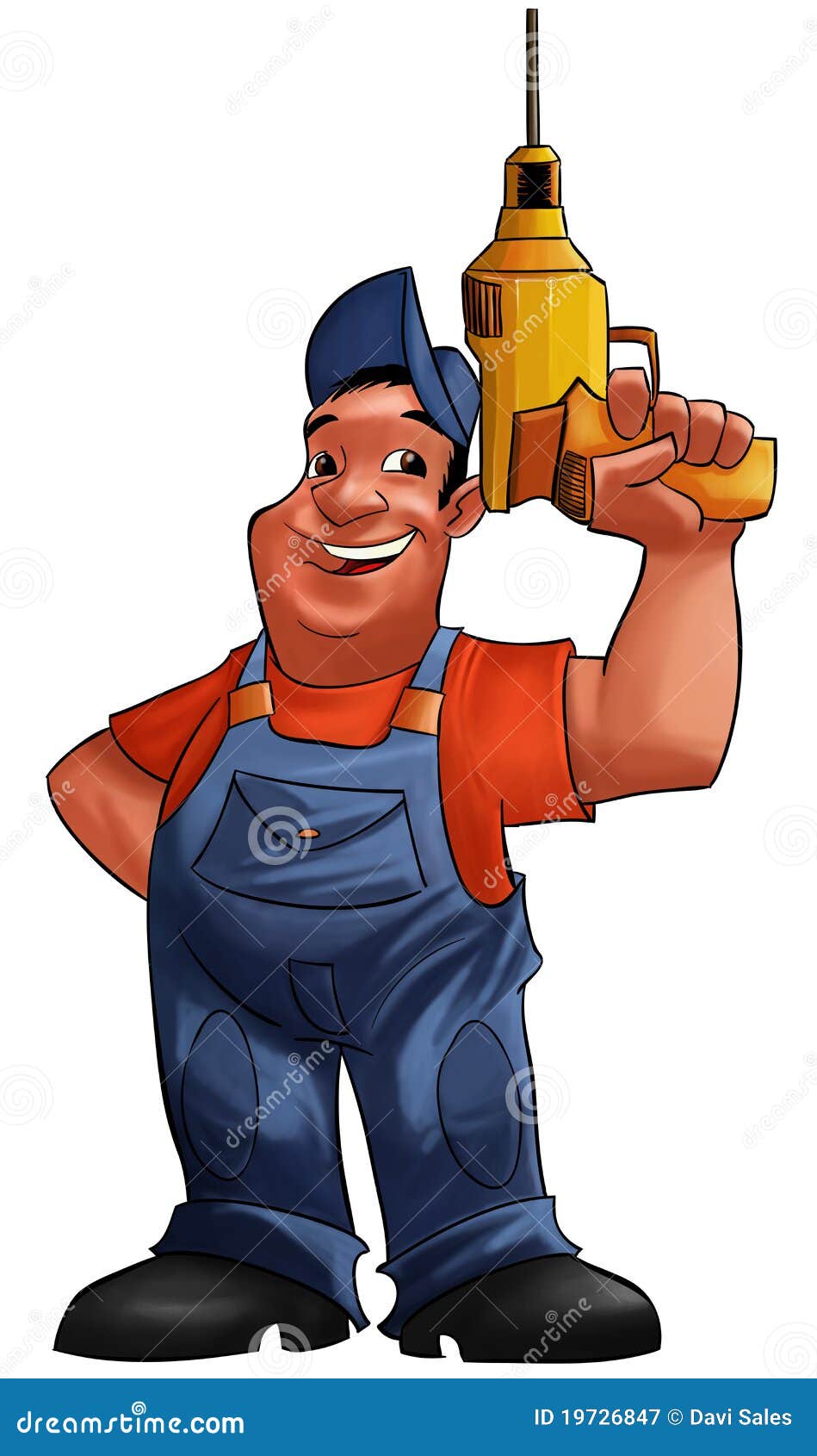 Le menuisier illustration stock. Illustration du construction - 19726847