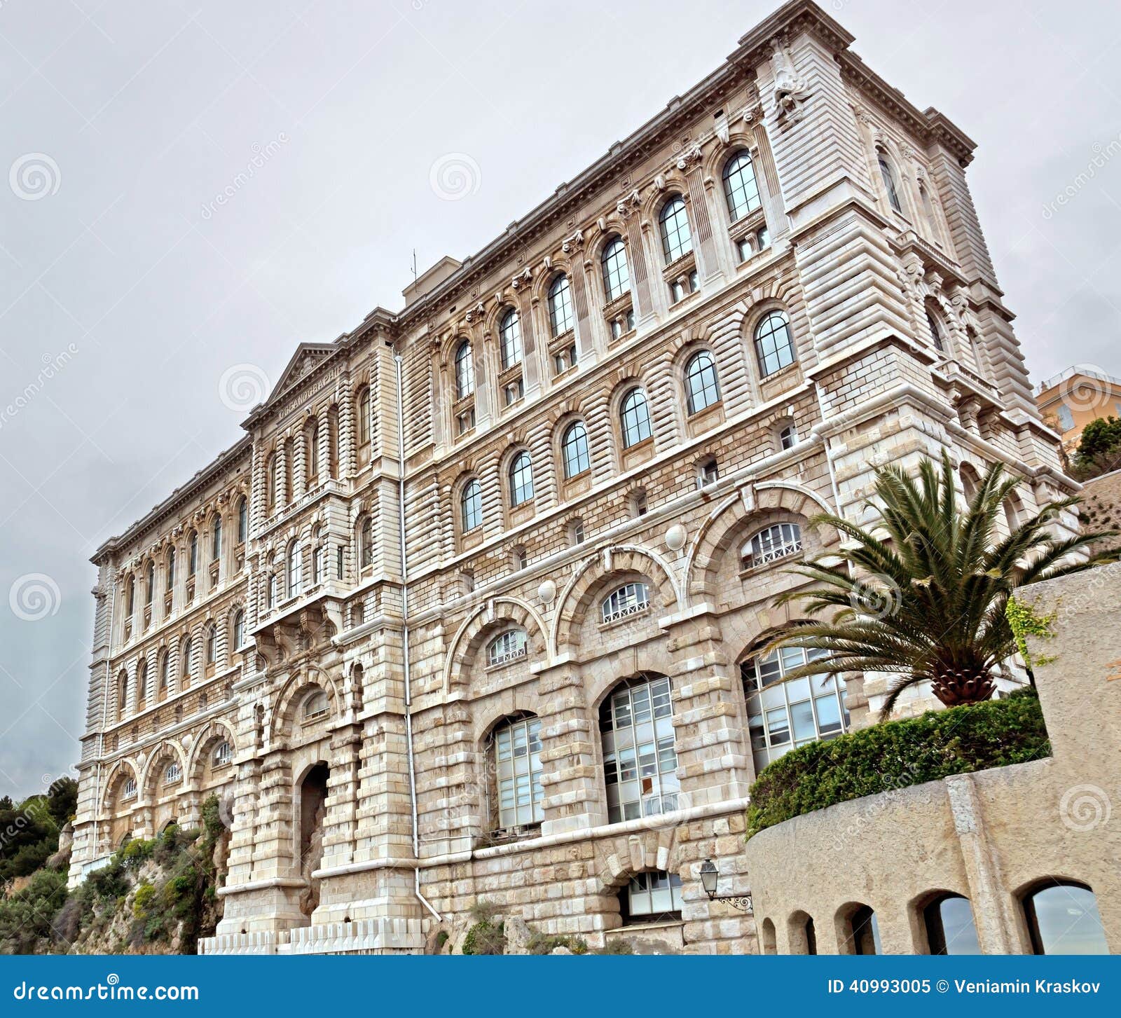 Le Monaco - Musée Océanographique Image éditorial - Image du littoral ...