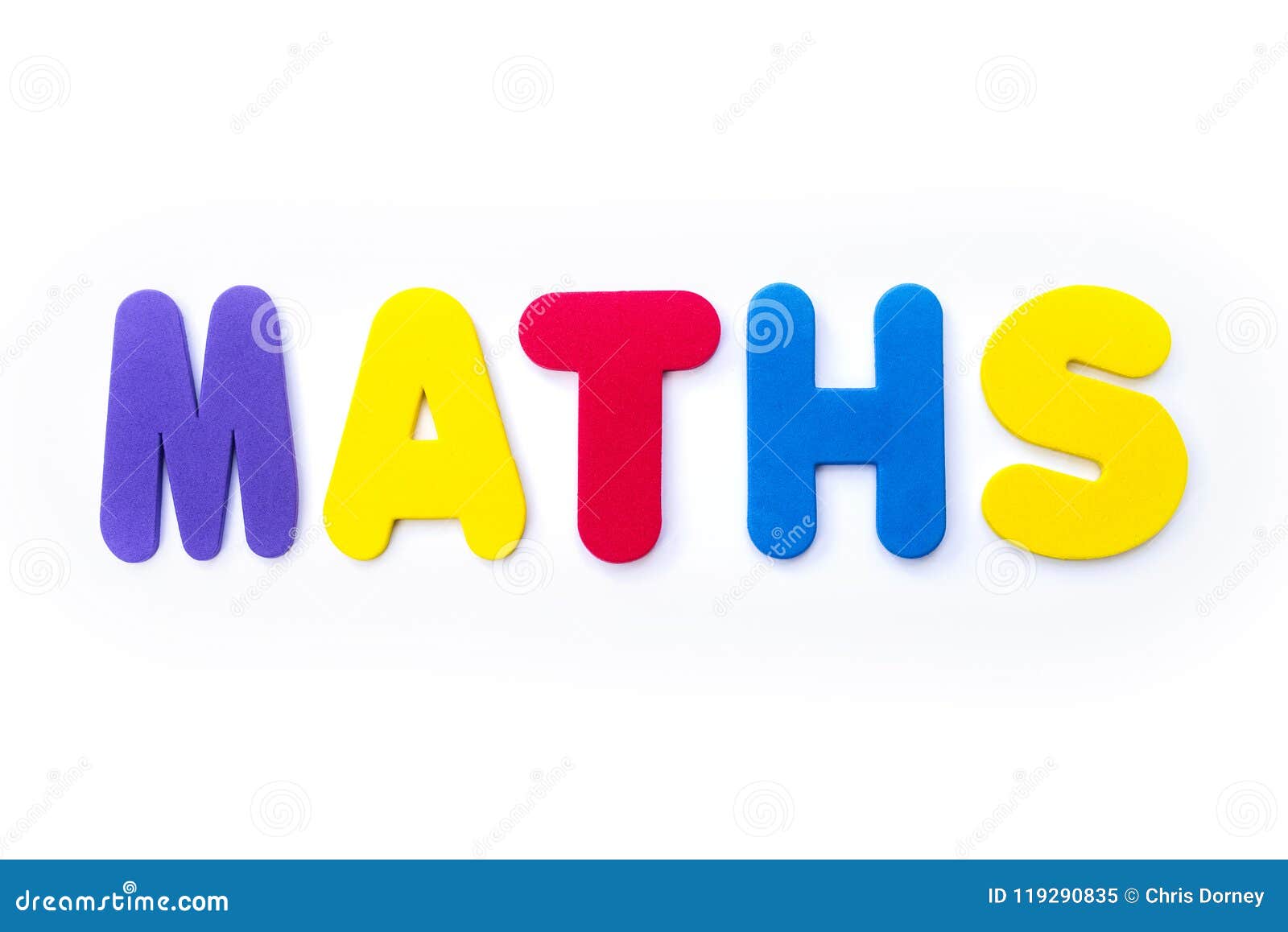 Le mot MATHS image stock. Image du mathématiques, connaissance - 119290835