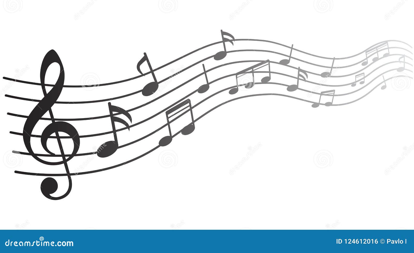 Le Note Di Musica, Raggruppano Le Note Musicali Illustrazione ...