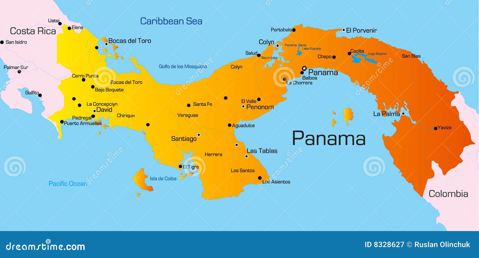 Le Panama illustration de vecteur. Illustration du panama - 8328627