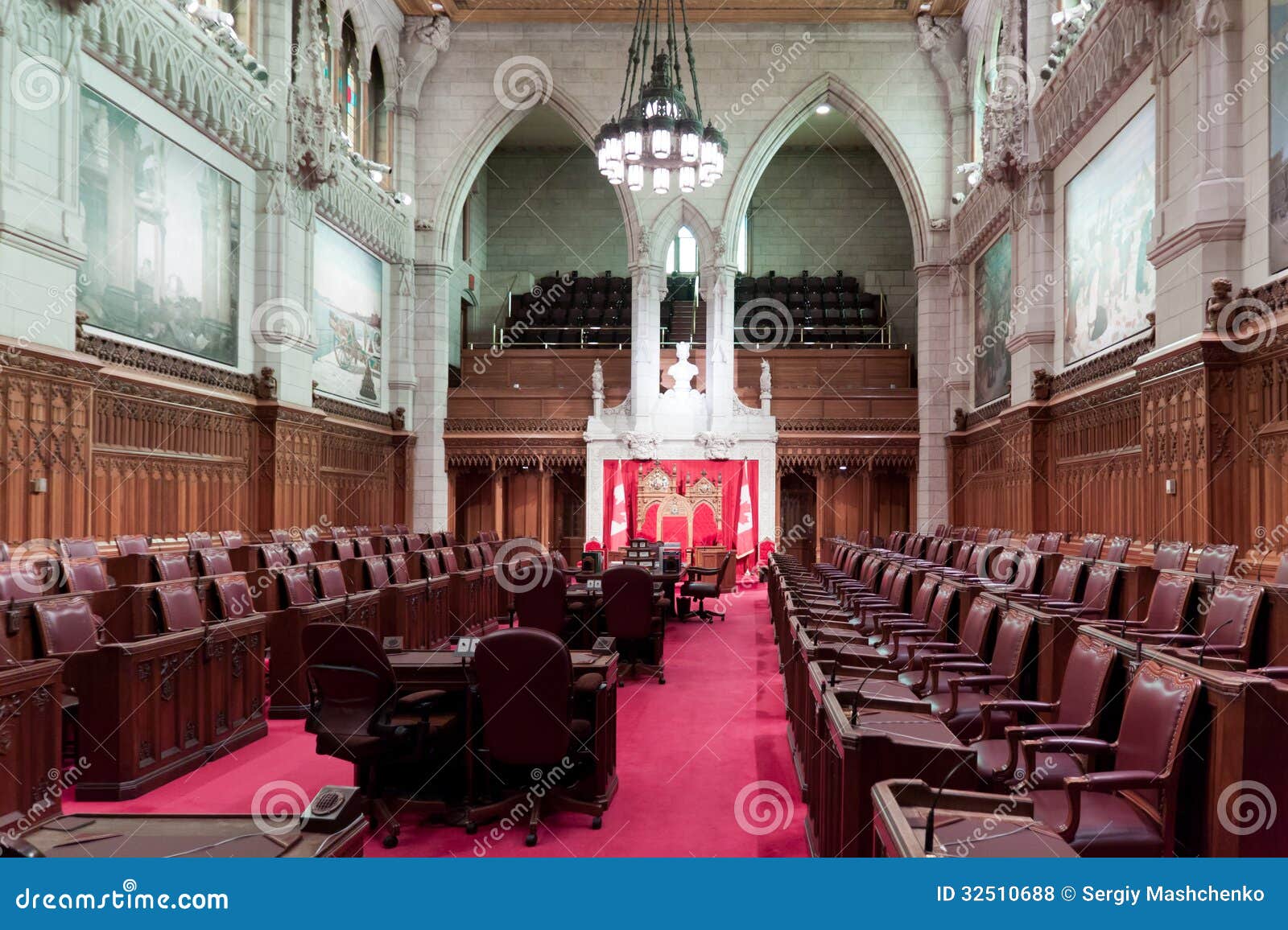 Le Parlement Canadien : Le Sénat Photo stock - Image du chambre, sénat ...