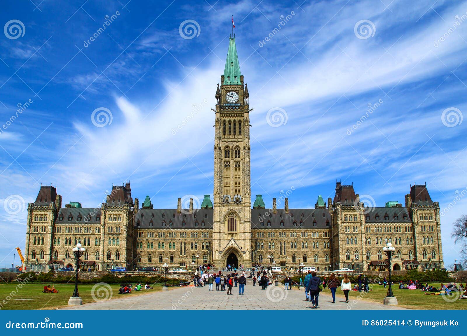 Le Parlement du Canada image stock éditorial. Image du central - 86025414