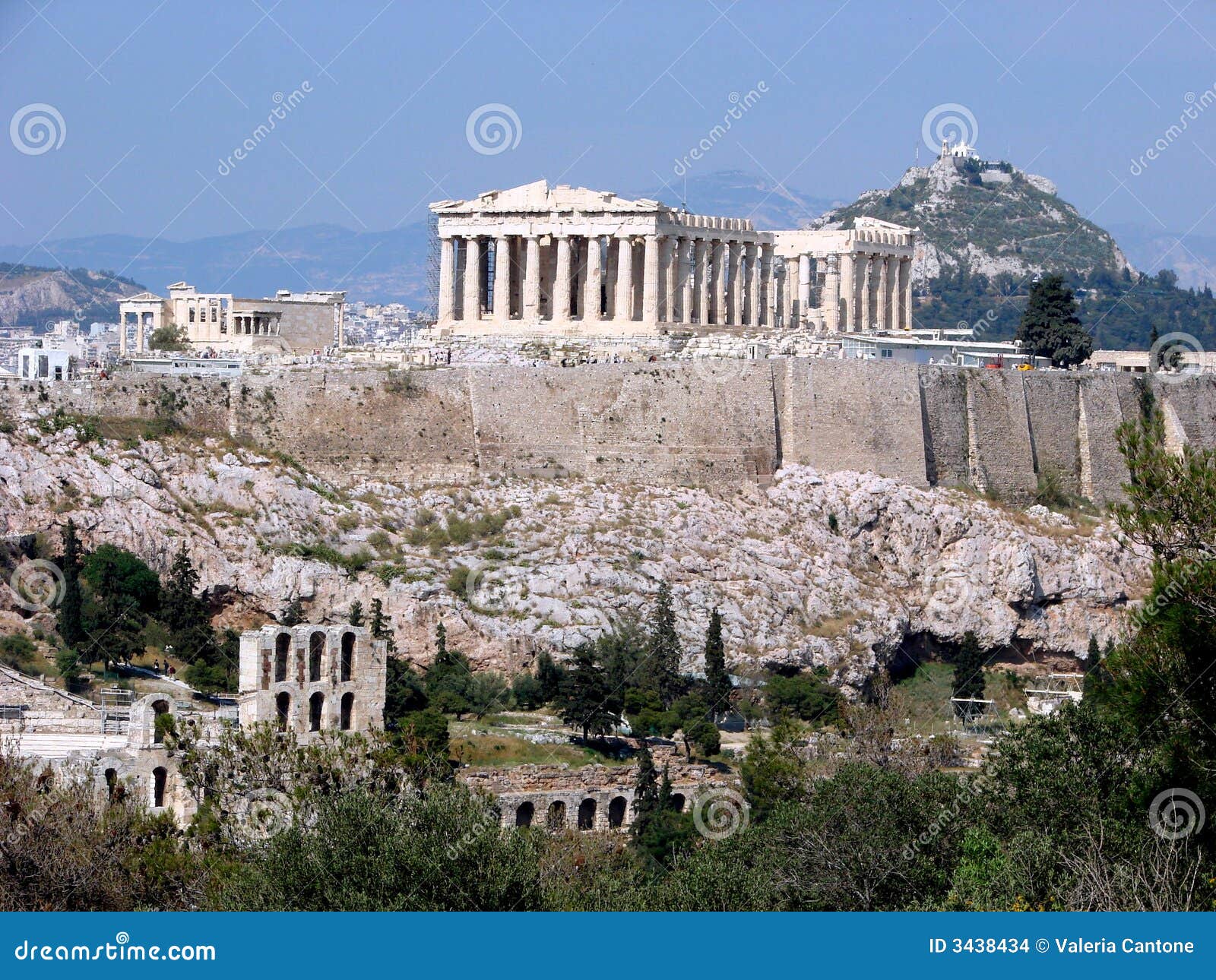 Le parthenon, Athènes photo stock. Image du reconstruction - 3438434