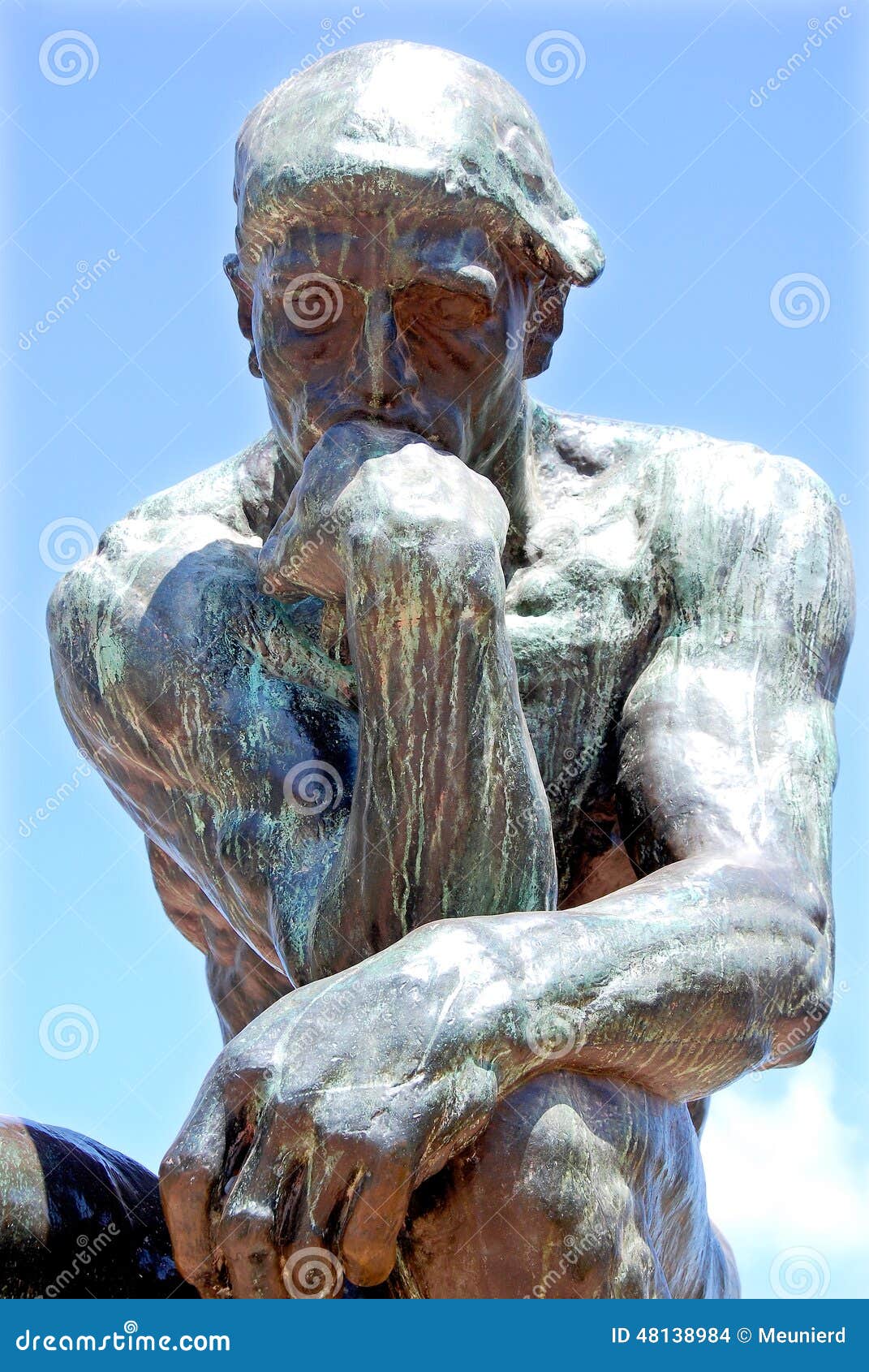 Le penseur image stock éditorial. Image du auguste, moulage - 48138984