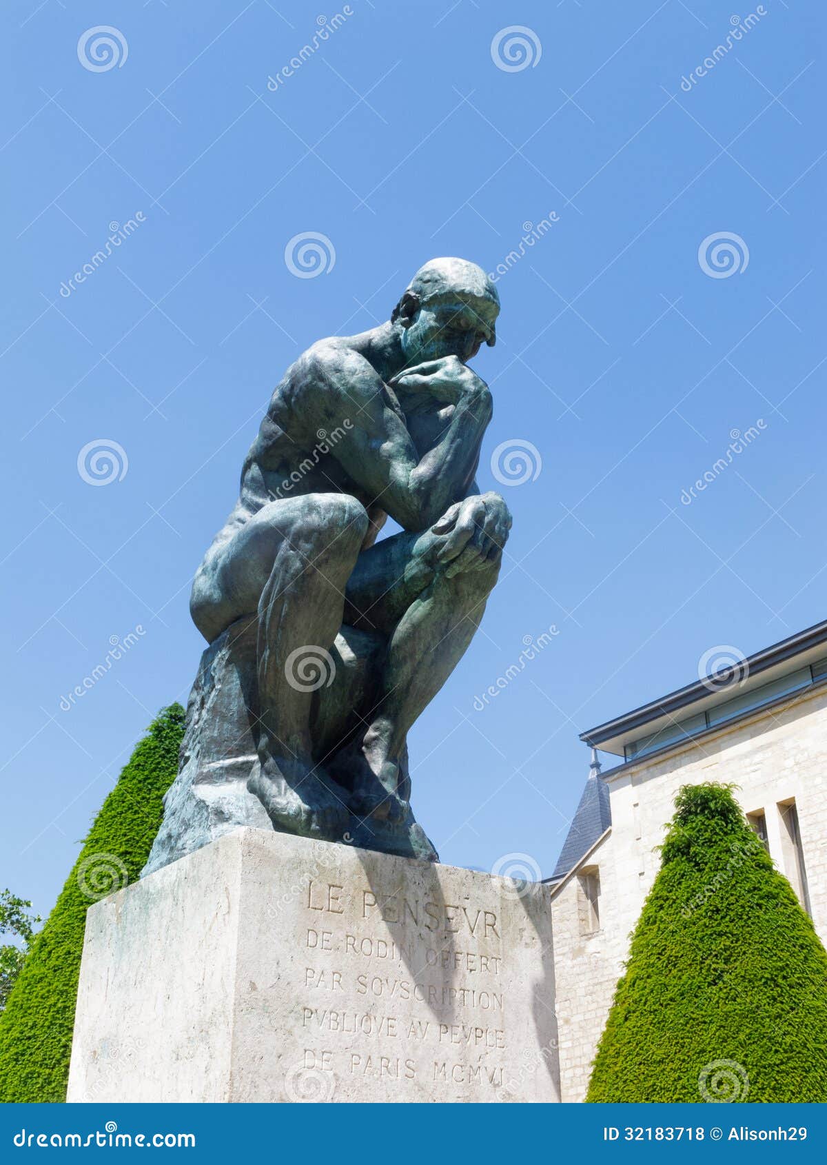 Le penseur de Rodin photo stock éditorial. Image du paris - 32183718