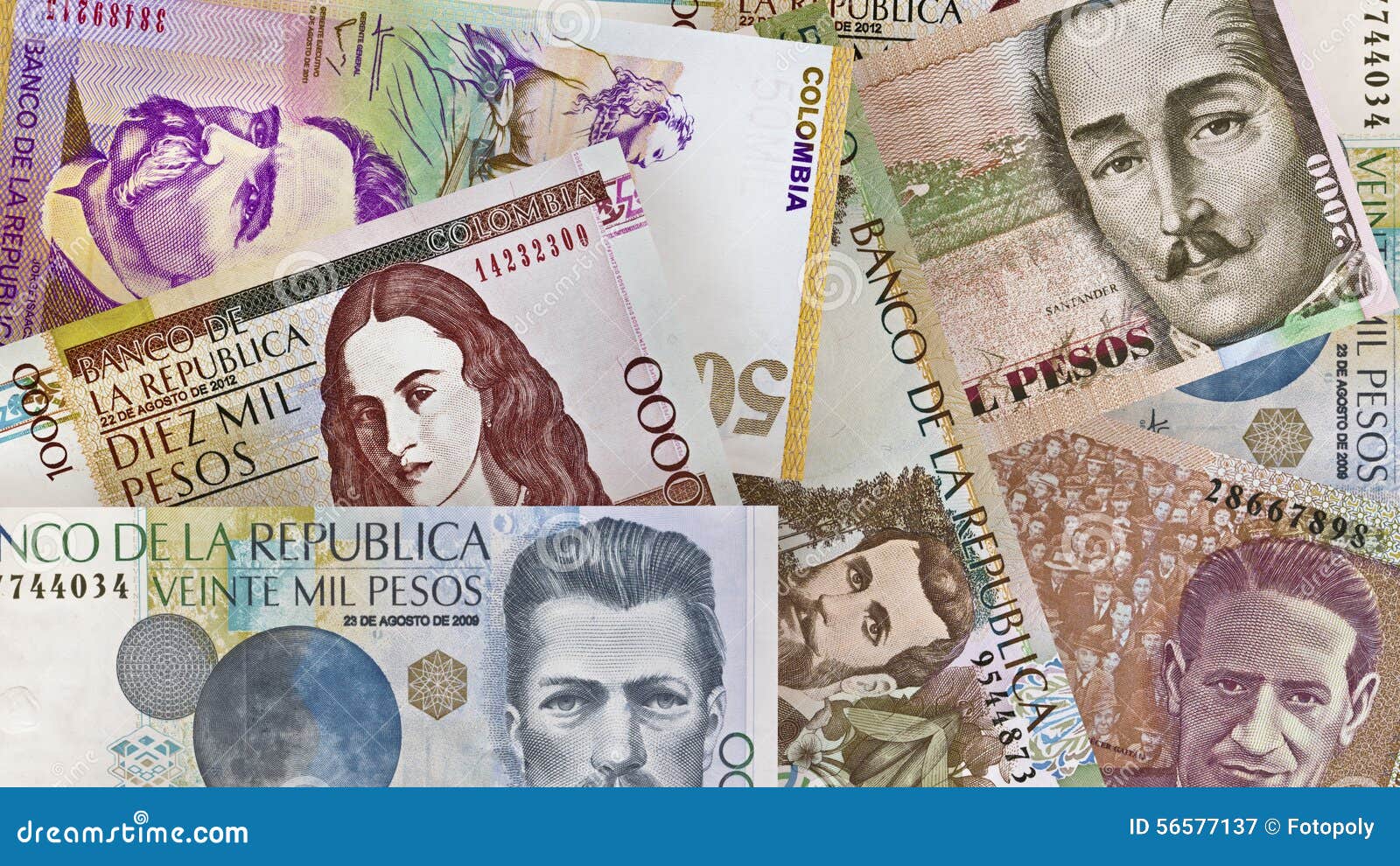 Le Peso Colombien Affiche Le Fond Image stock - Image du coûts, cercle ...