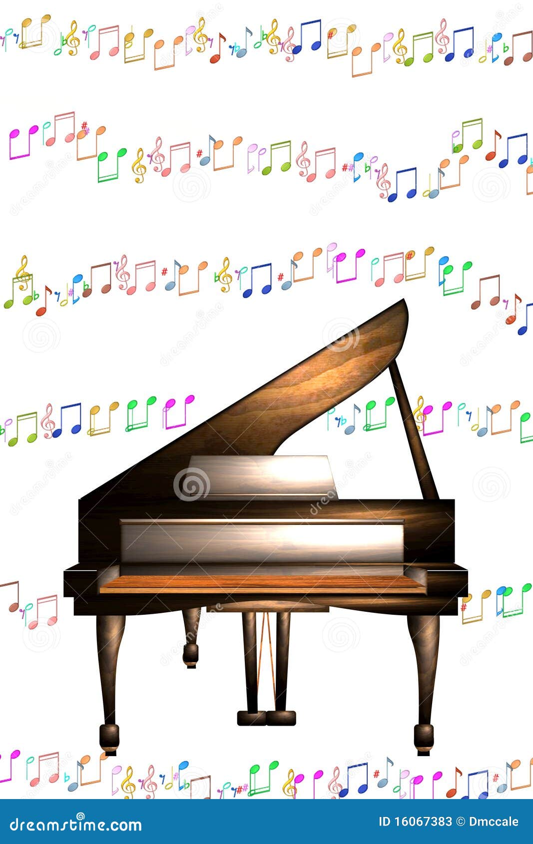 Le piano note la musique image stock. Image du passionnant - 16067383