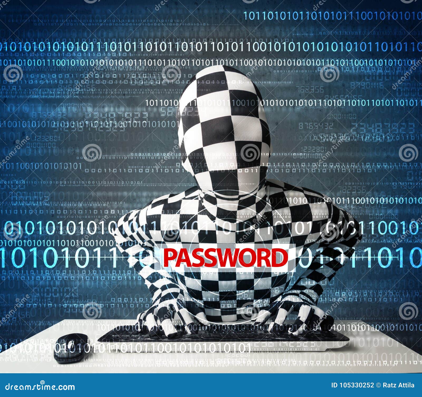 Le Pirate Informatique Morph Dedans Le Masque 3d Volant Le Mot De Passe ...