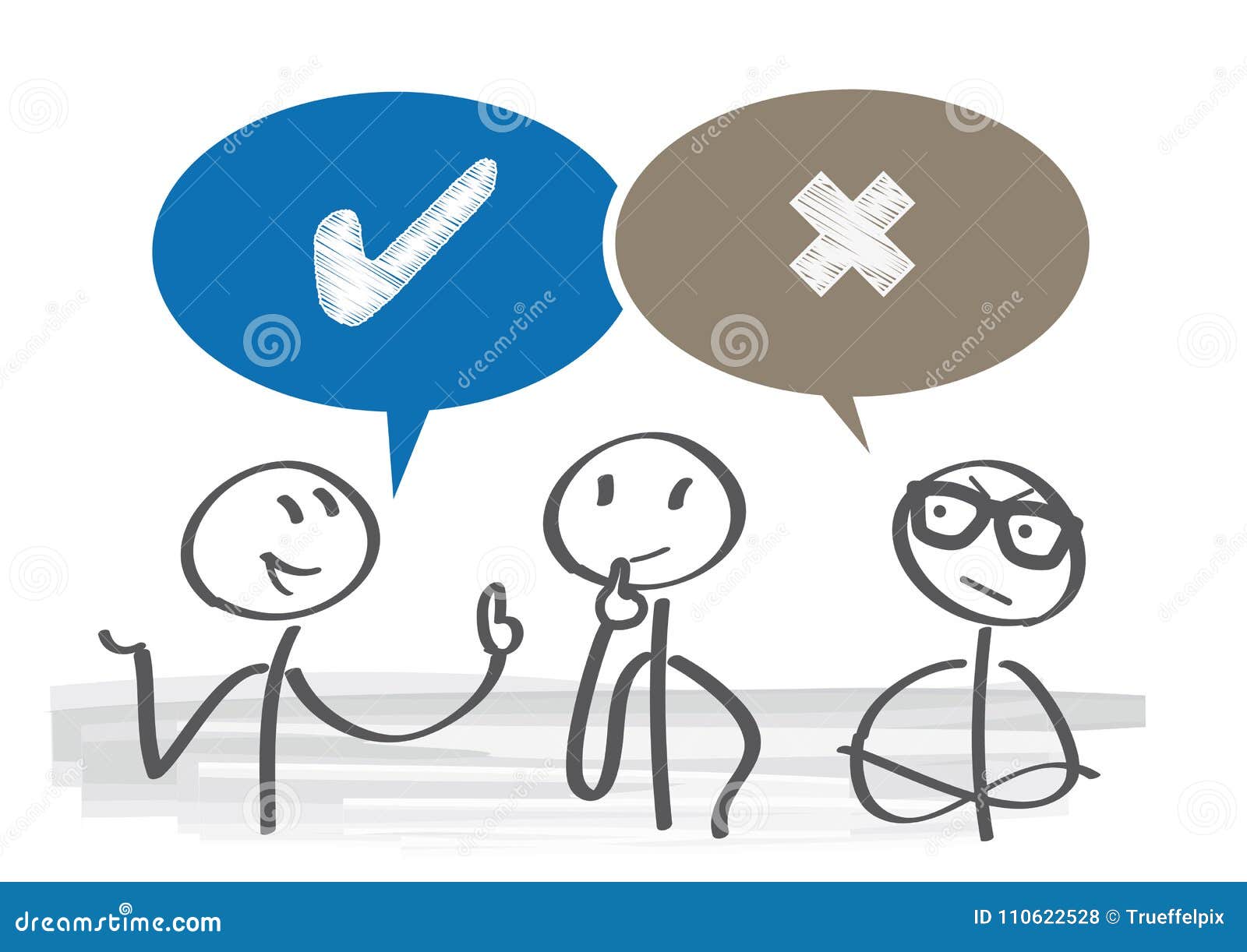 Le Pour - Et - Illustration De Concept Du Contre Illustration Stock ...