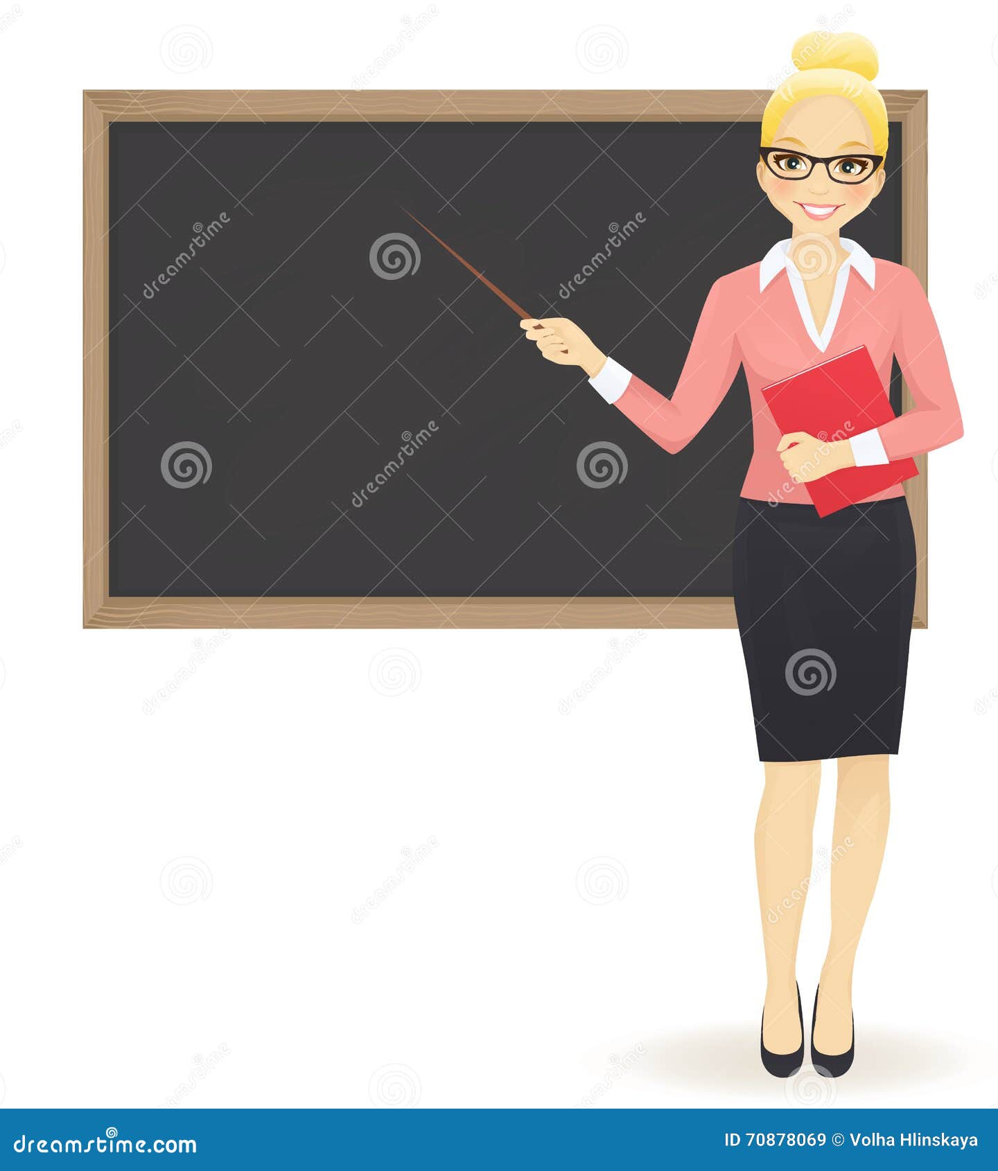 Le Professeur Au Tableau Noir Illustration de Vecteur - Illustration du ...